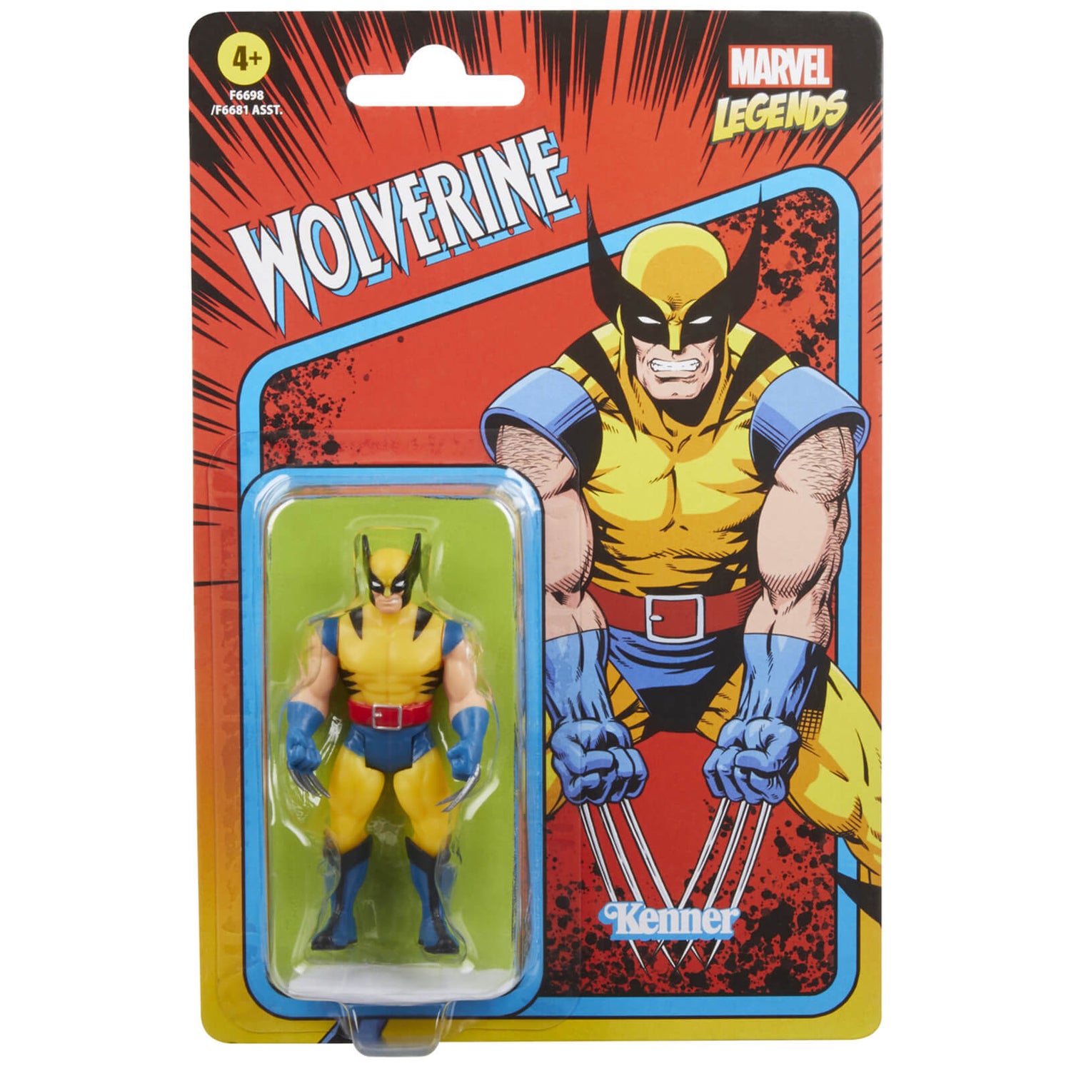 Hasbro Marvel Legends Retro 375 Collection Wolverine Action Figure ...