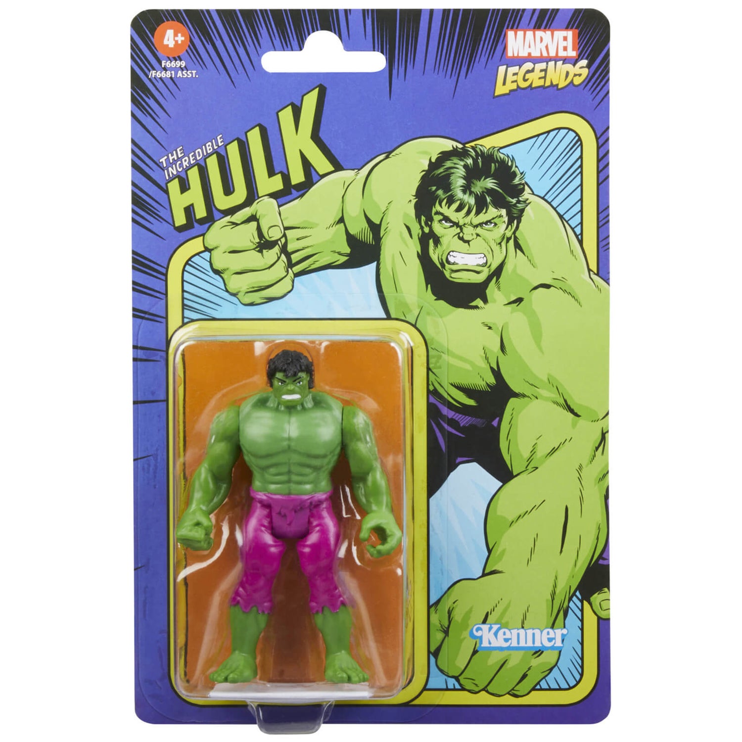 Hasbro Marvel Legends Retro 375 Collection Hulk Action Figure ...