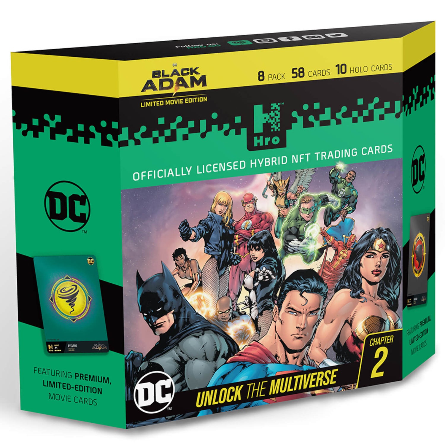 DC Unlock The Multiverse Black Adam 8 - Pack Starter Pack - Hro Hybrid ...
