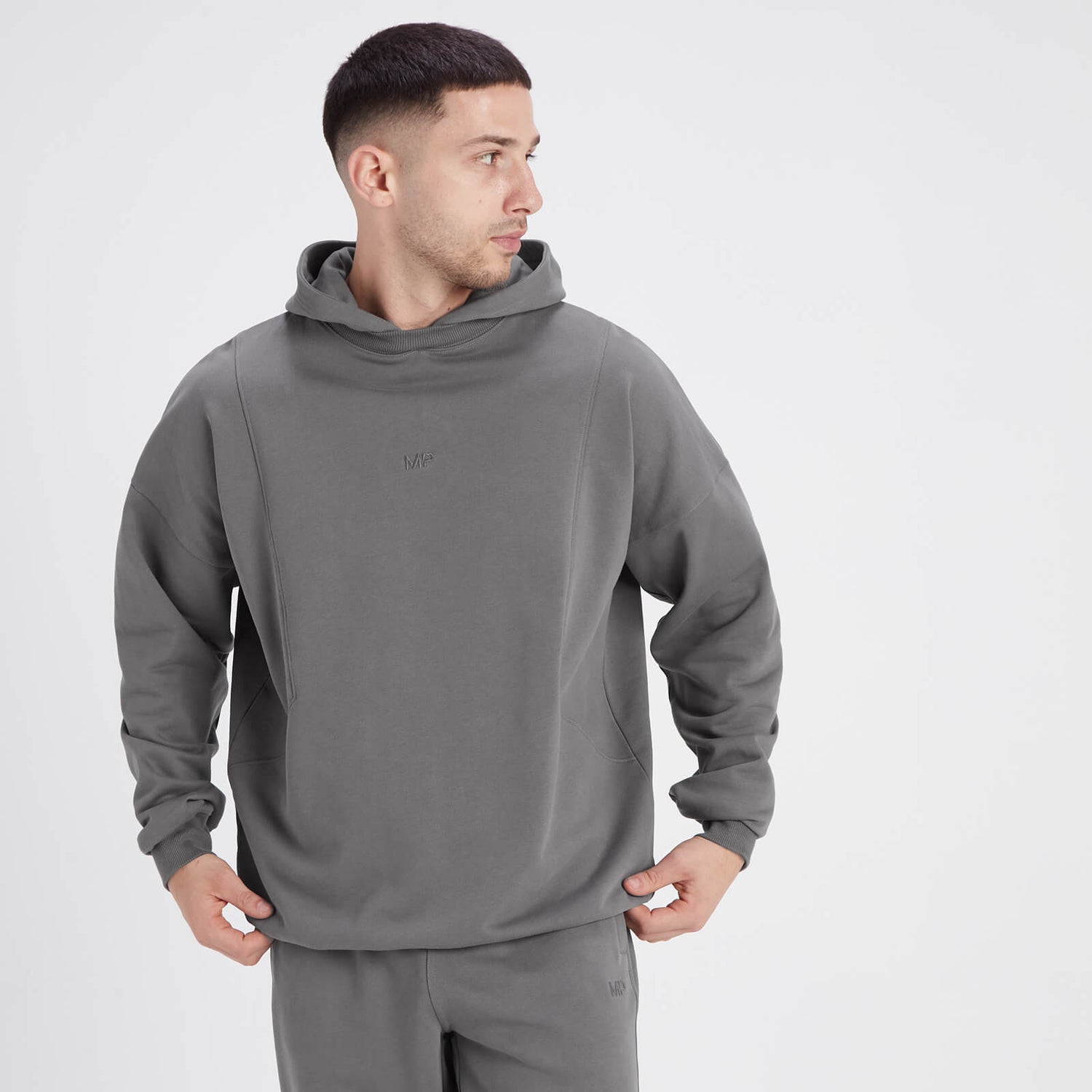 MP Men's Oversized Adapt Hoodie - Ash Grey | MYPROTEIN™
