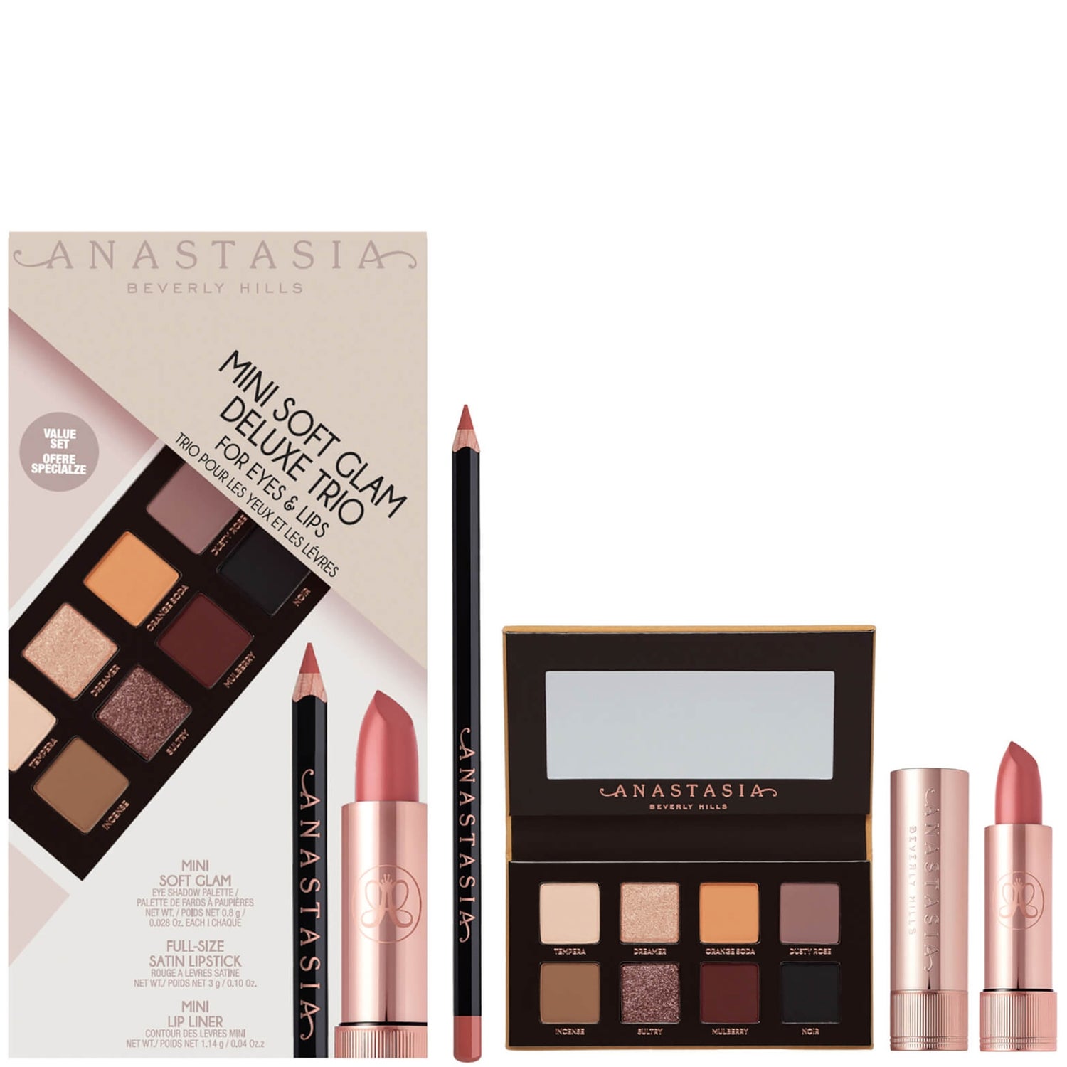 Anastasia Beverly Hills Mini Soft Glam Trio Set - Entrega GRÁTIS