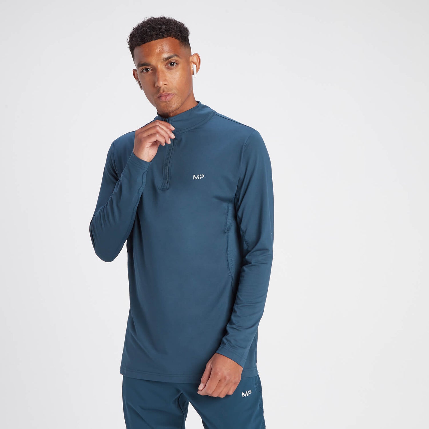 MP Men's Velocity 1/4 Zip - Blue Moon | MYPROTEIN™