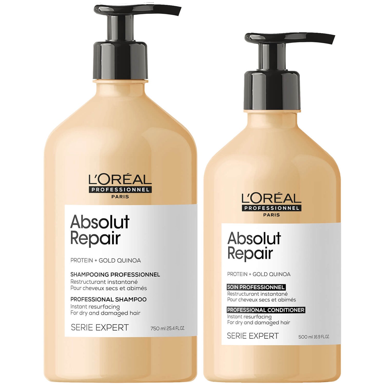 L'Oréal Professionnel Absolut Repair Large Shampoo and Conditioner Duo ...