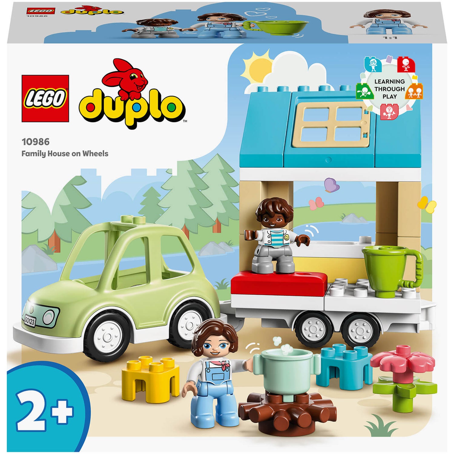LEGO DUPLO Town: Family House on Wheels Toy with Car (10986) Toys ...