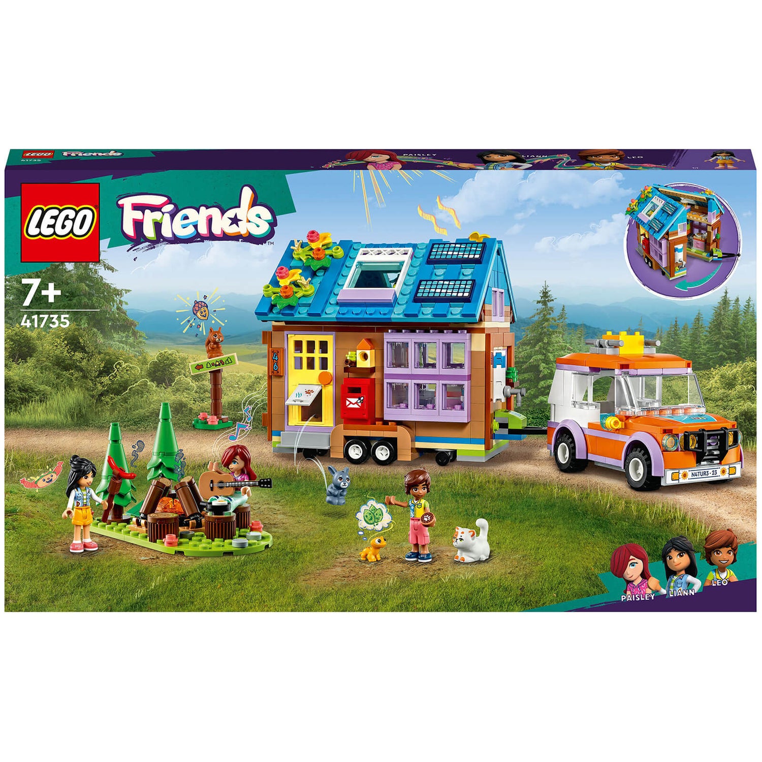 LEGO Friends: Mobile Tiny House Playset with Toy Car (41735) | retro ...