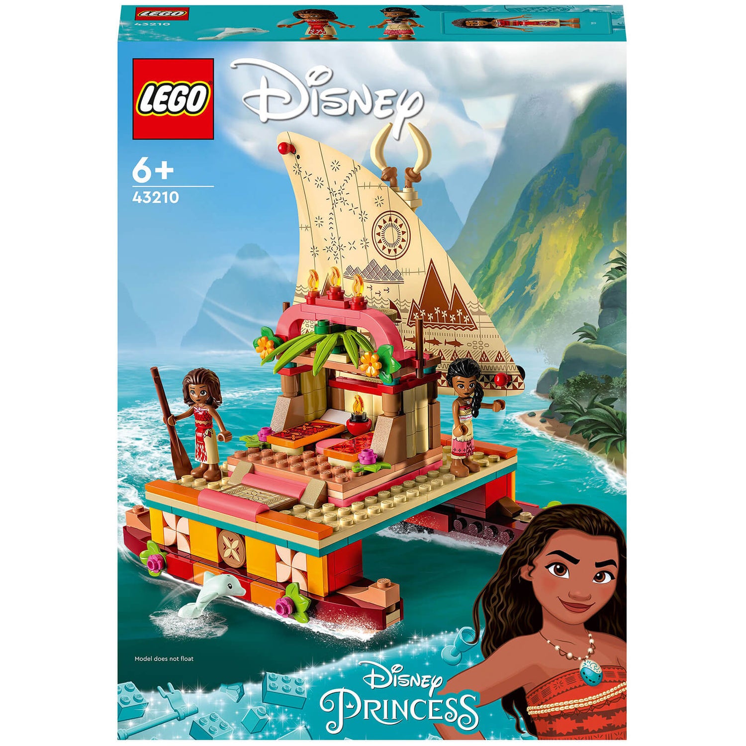 LEGO Disney Princess: Moana's Wayfinding Boat Toy (43210) | retro vibes ...