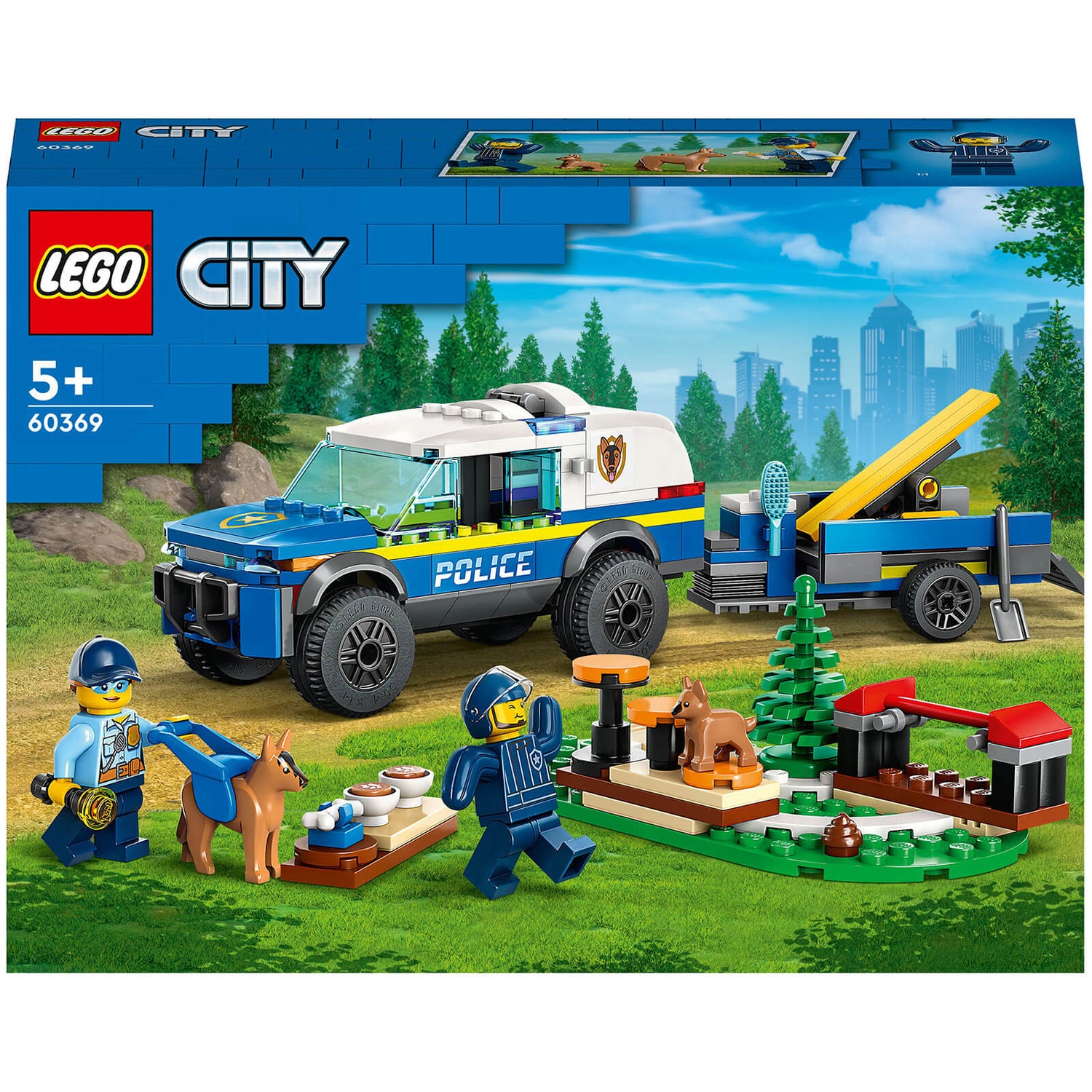 LEGO City: Mobile Police Dog Training Set with Toy Car (60369) Toys ...