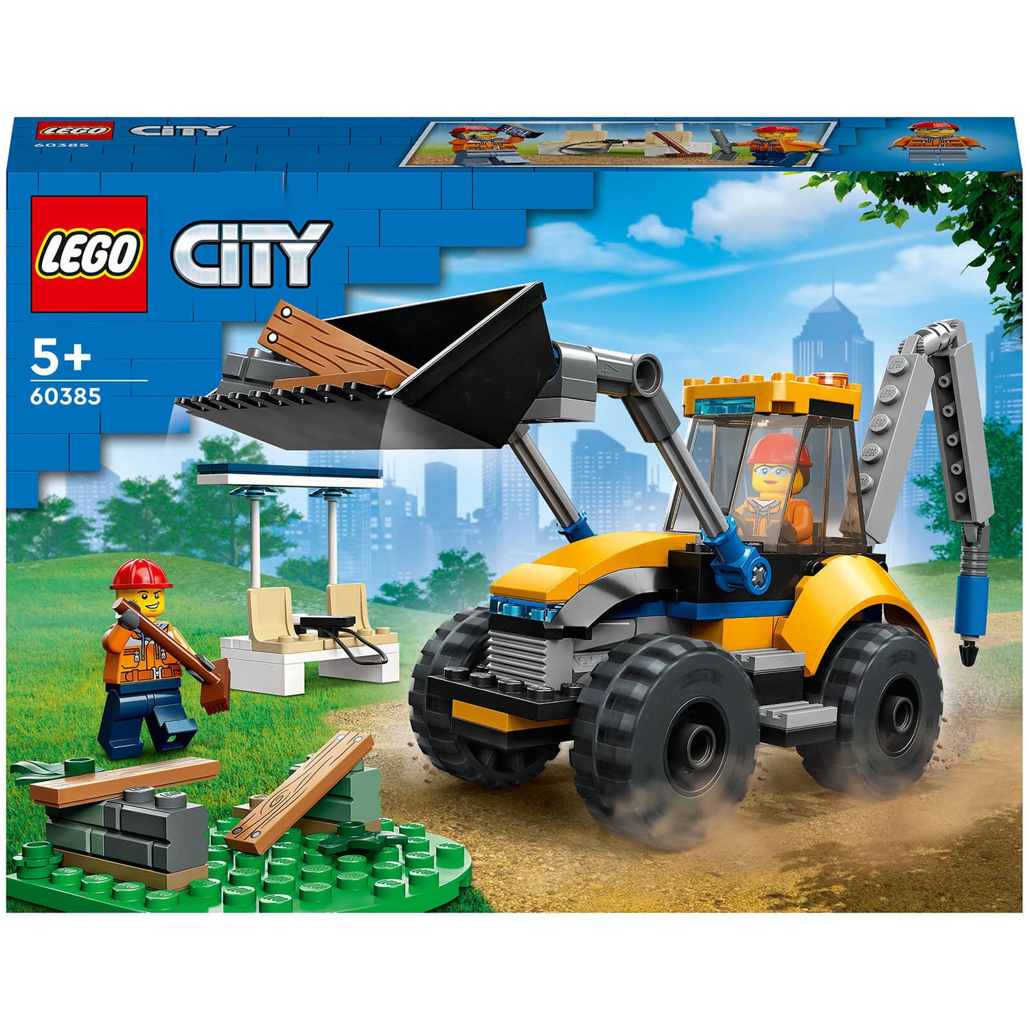 LEGO City: Construction Digger, Excavator Vehicle Toy (60385) Toys ...