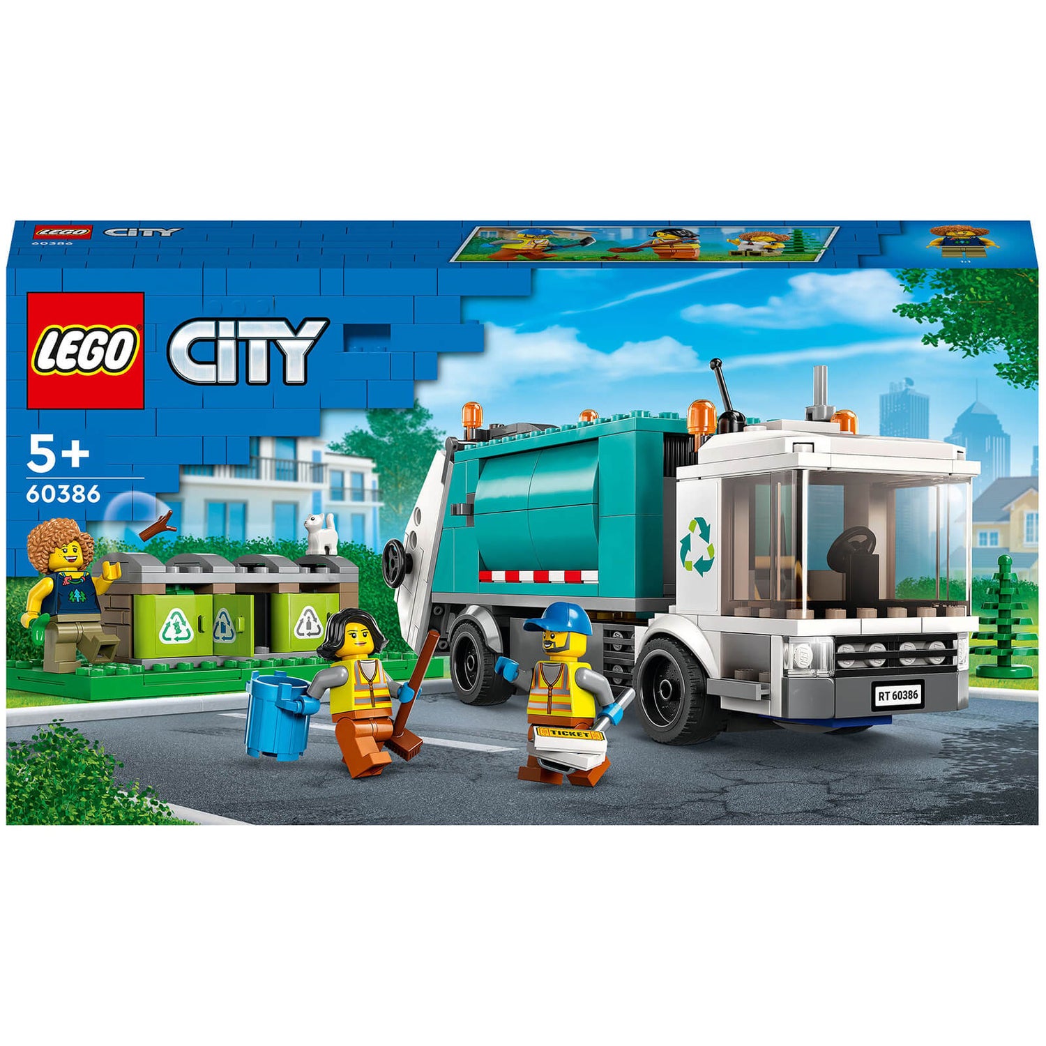 LEGO City: Recycling Truck Bin Lorry Toy, Vehicle Set (60386) Toys ...