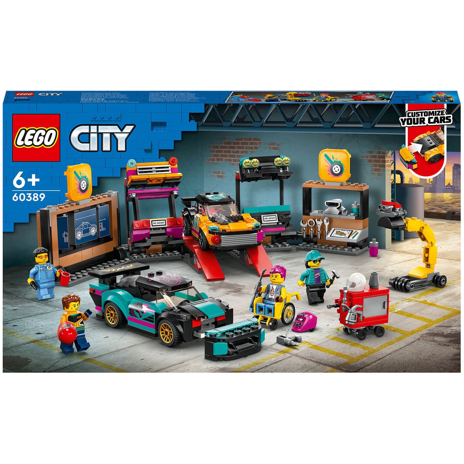 LEGO City: Custom Car Garage Toy, Kids' Workshop Set (60389) Toys ...