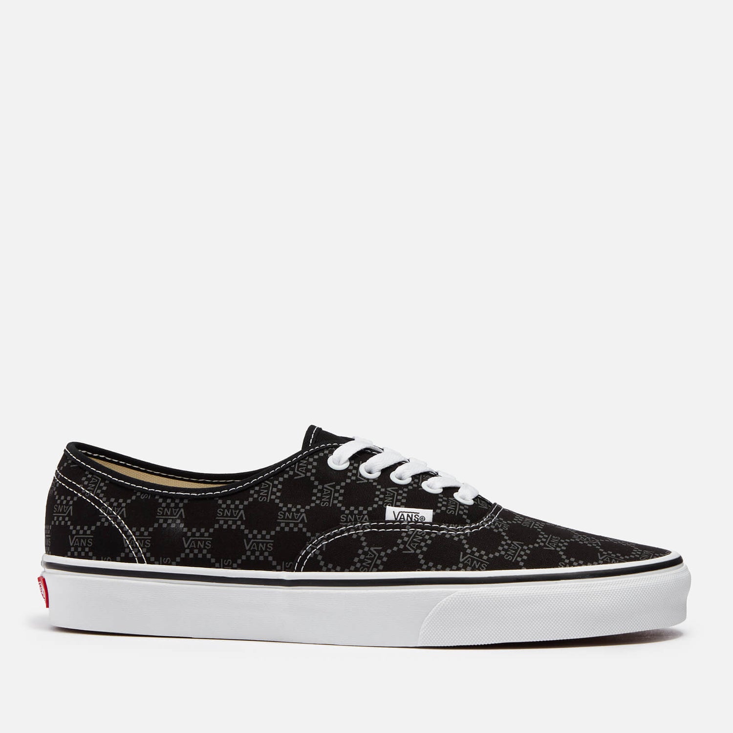 Vans Authentic Monogram Low Top Canvas Trainers | TheHut.com