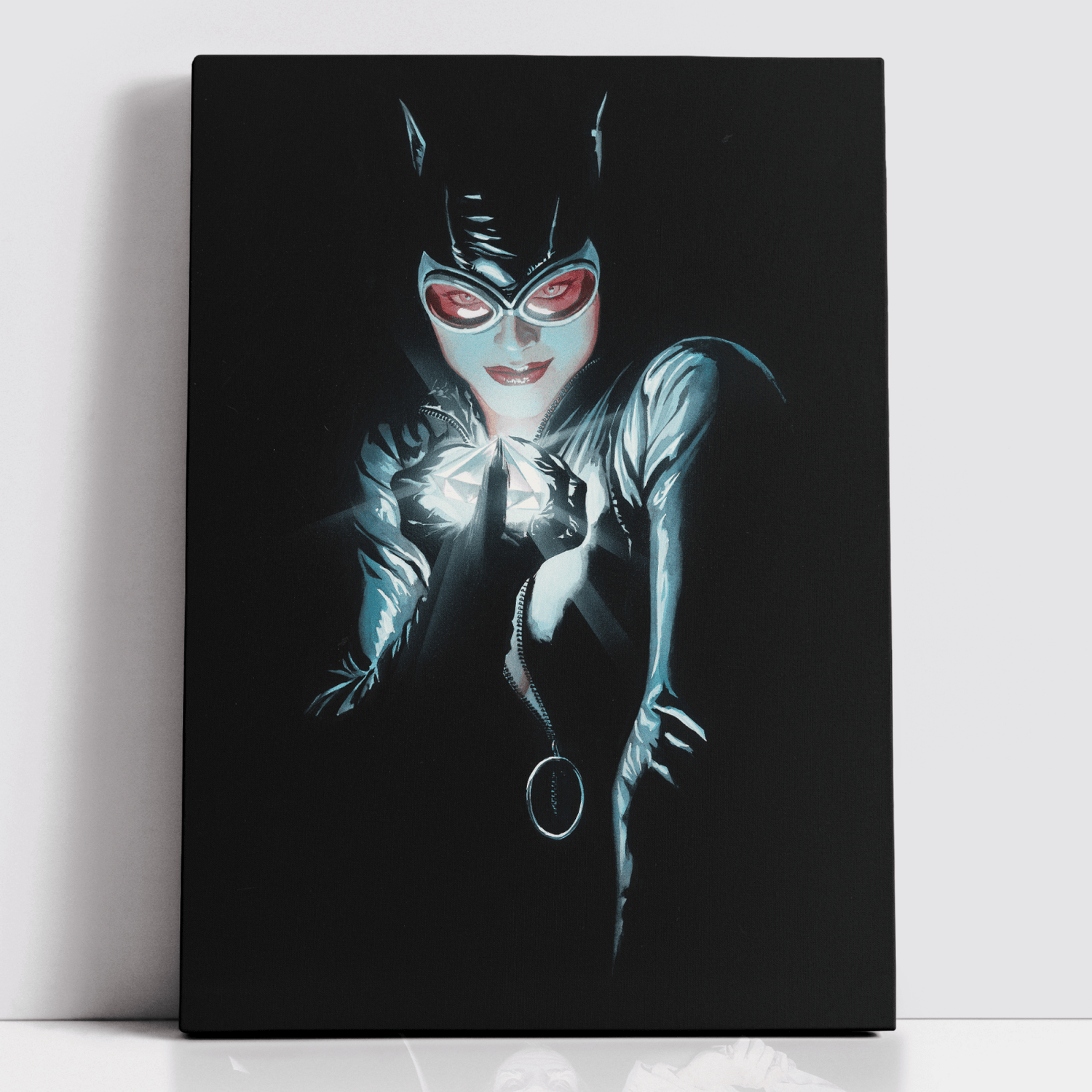 Catwoman En Batman Tekening Catwoman Pop Art Etsy Nederland