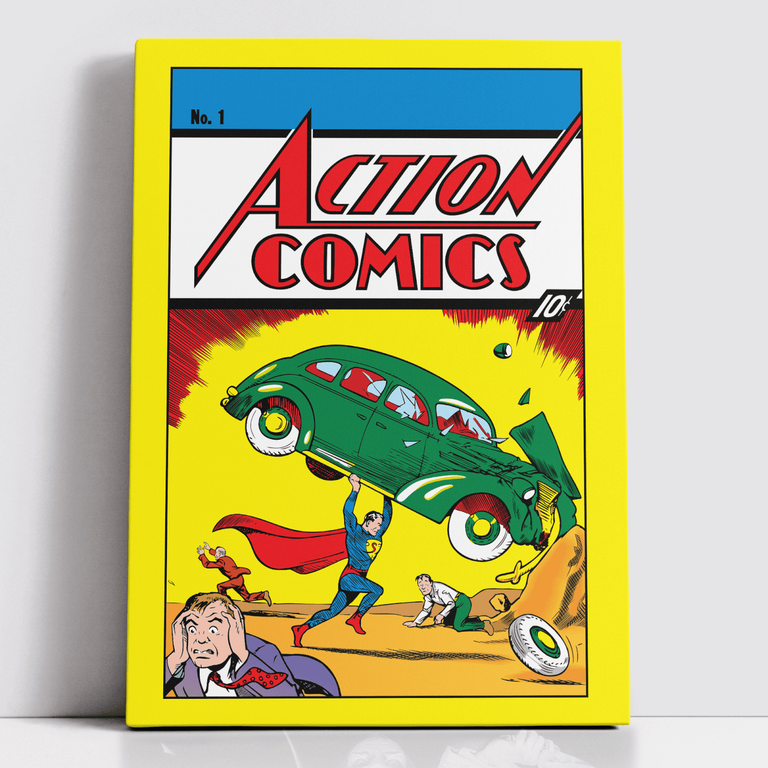 Decorsome x Superman Action Comics No.1 Rectangular Canvas Homeware - Zavvi UK