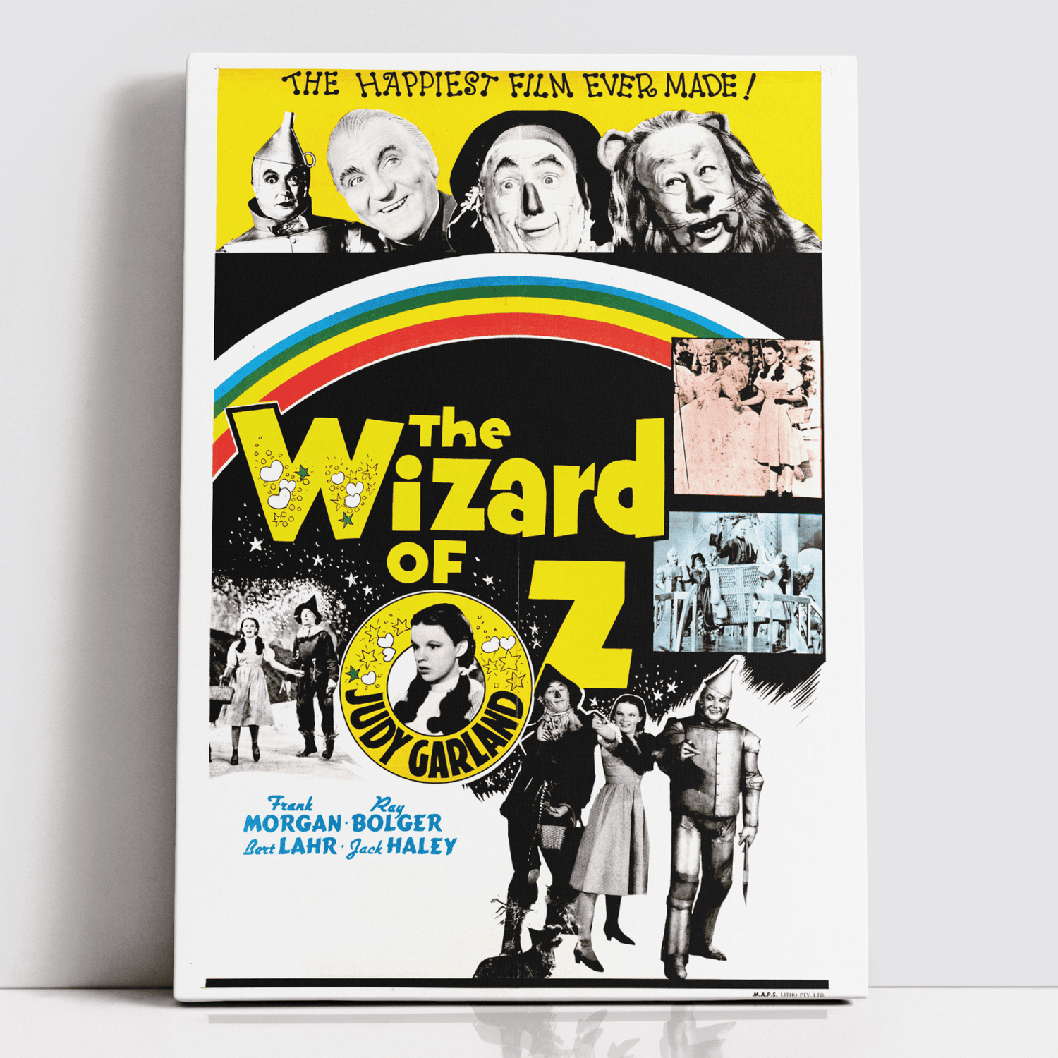 Decorsome x Wizard of Oz Retro Poster Rectangular Canvas Homeware ...