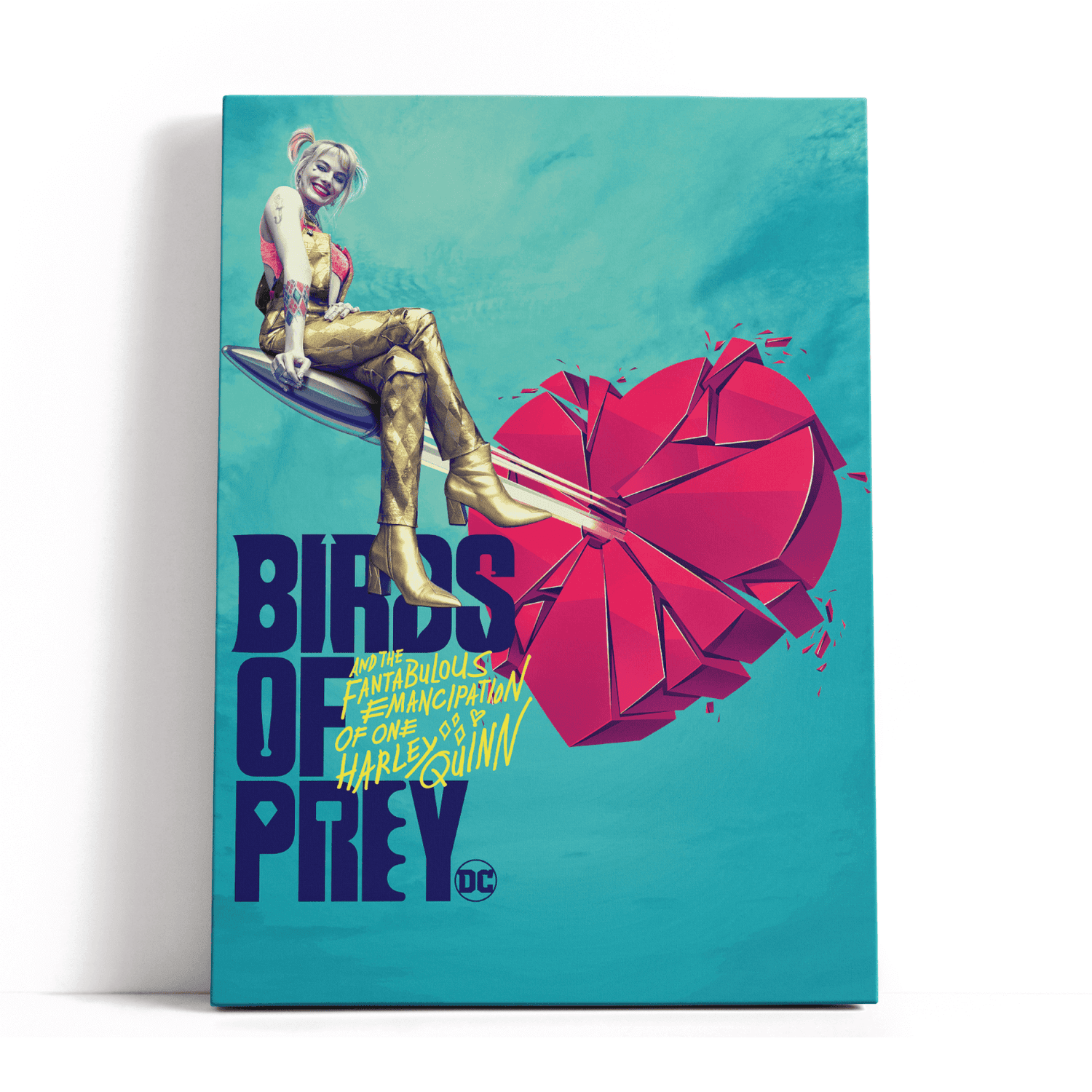 Decorsome x Birds Of Prey Broken Heart Rectangular Canvas Homeware ...