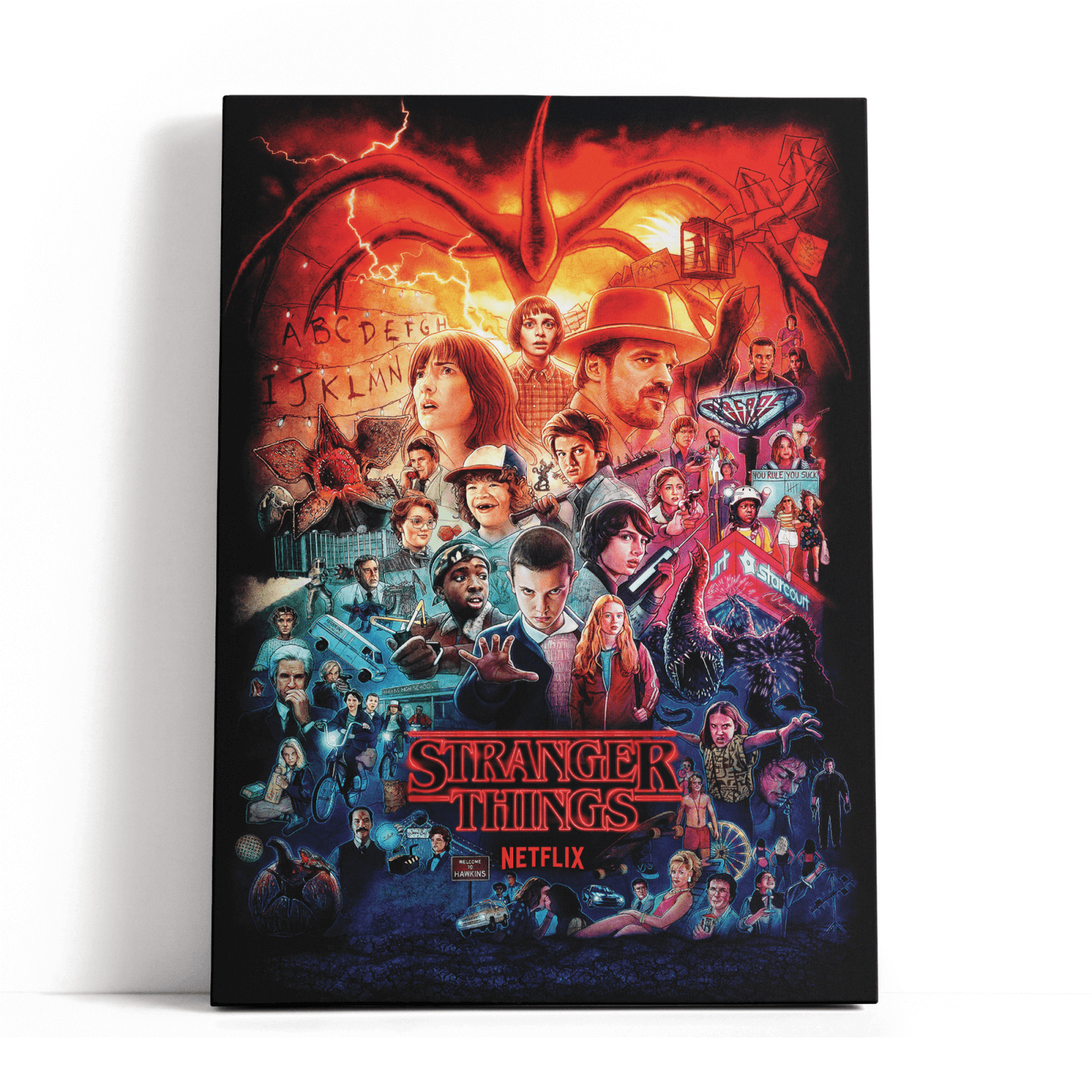 Decorsome x Stranger Things Characters Rectangular Canvas Homeware ...