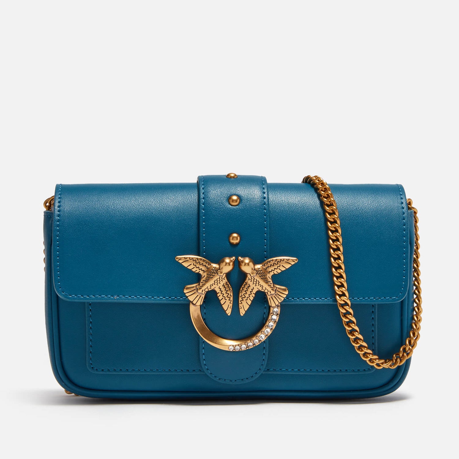 Pinko Love One Vit.Seta Jewel Leather Bag | TheHut.com