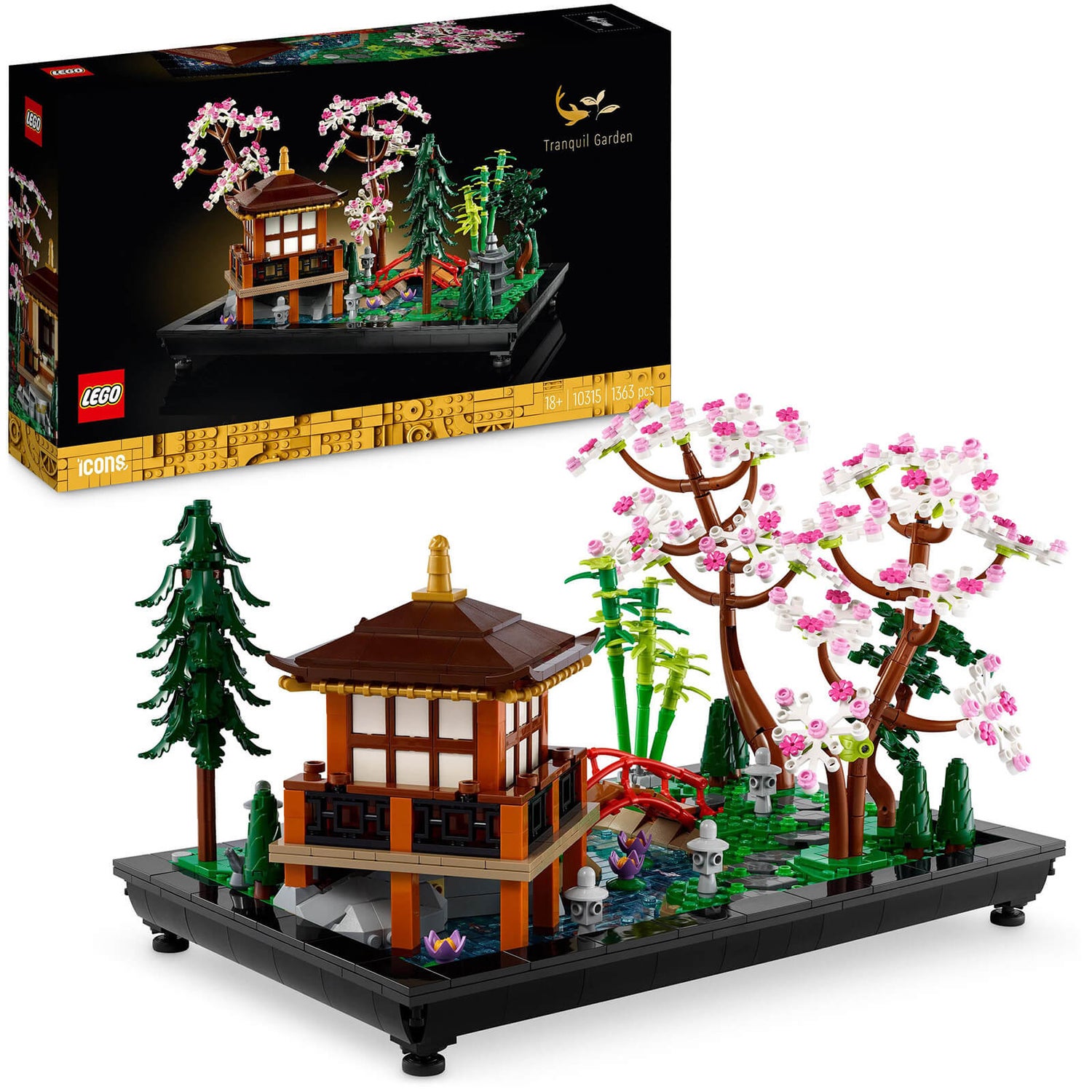 LEGO Icons Tranquil Garden Botanical Set with Flowers 10315 Toys - Zavvi UK
