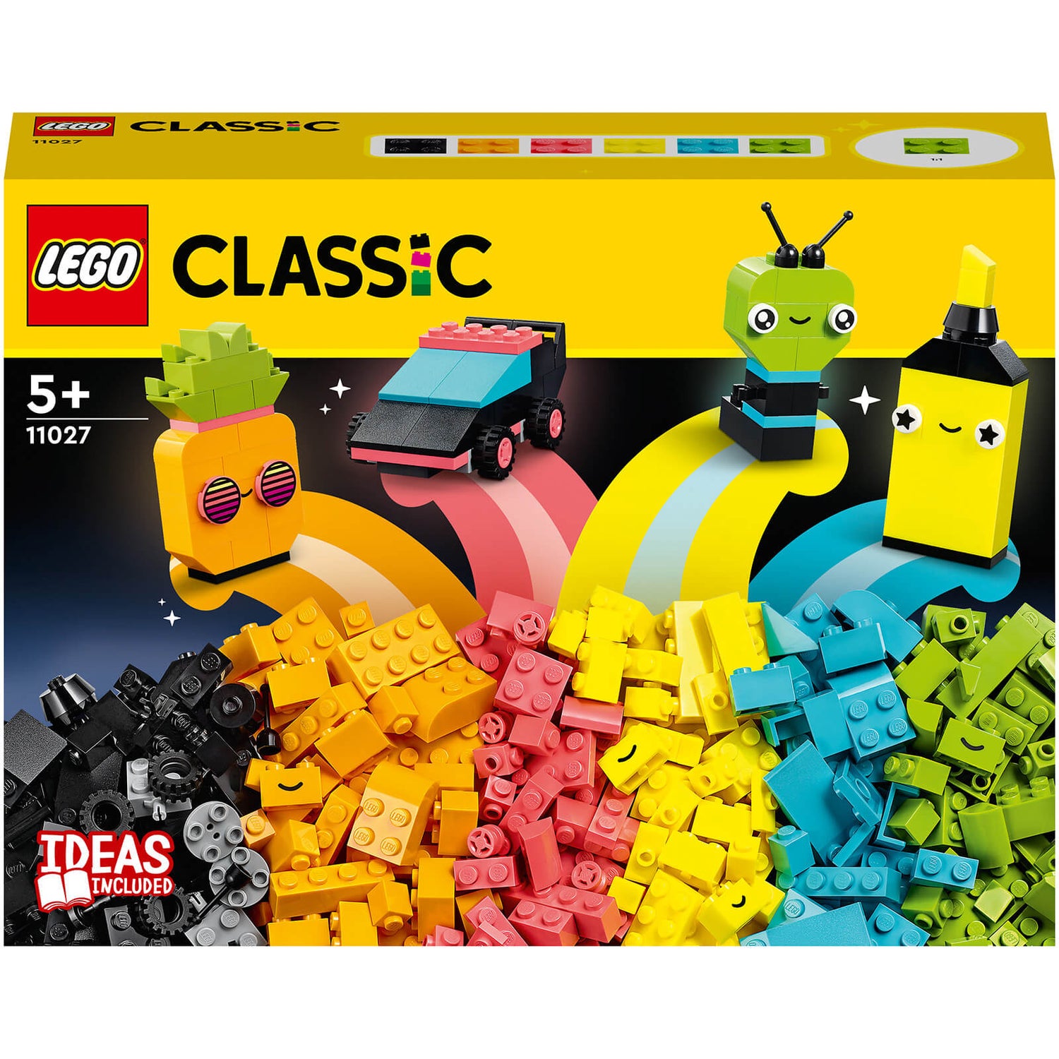 LEGO Classic: Creative Neon Fun (11027) Toys - Zavvi UK