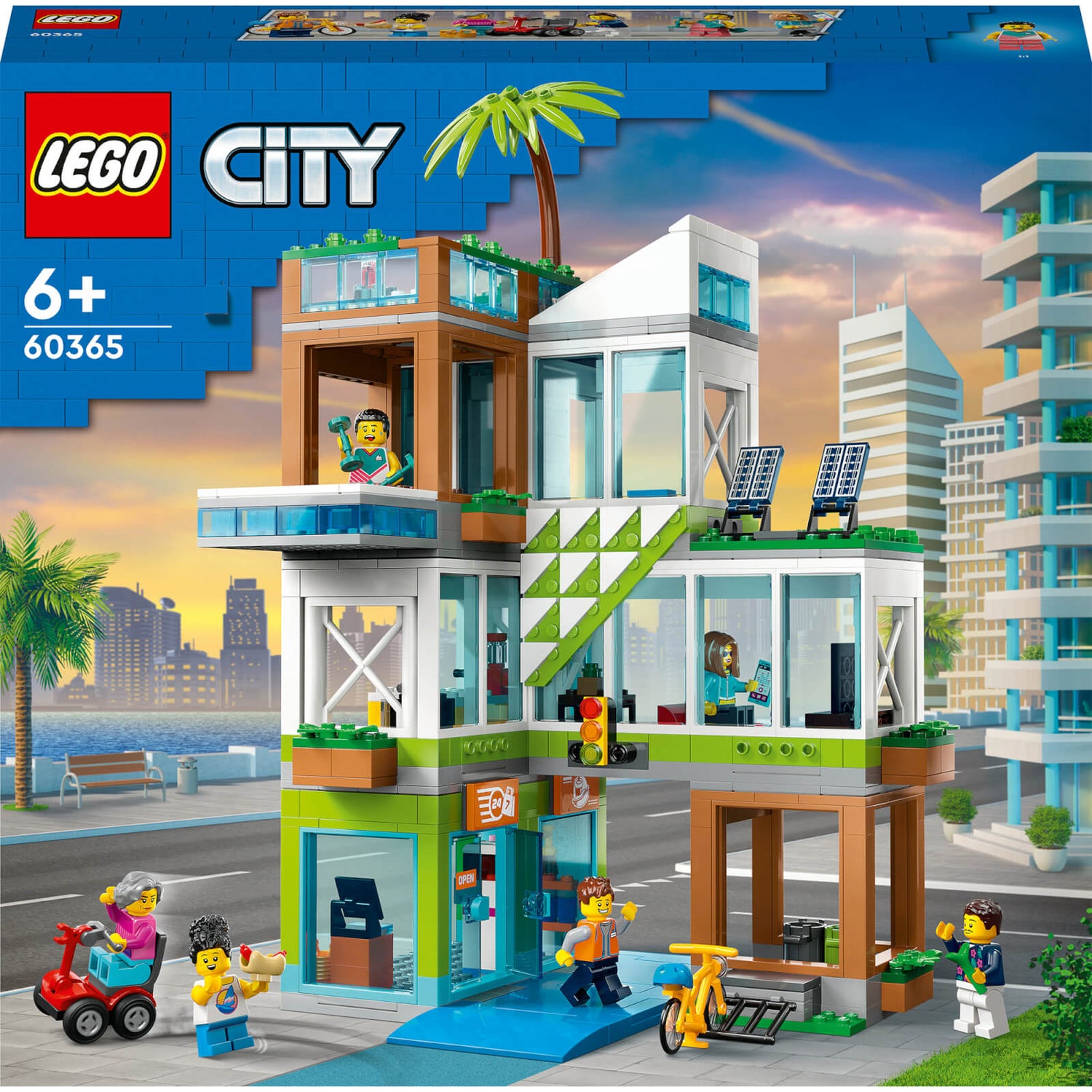 LEGO City: Apartment Building, Modular Construction Set (60365) Toys ...