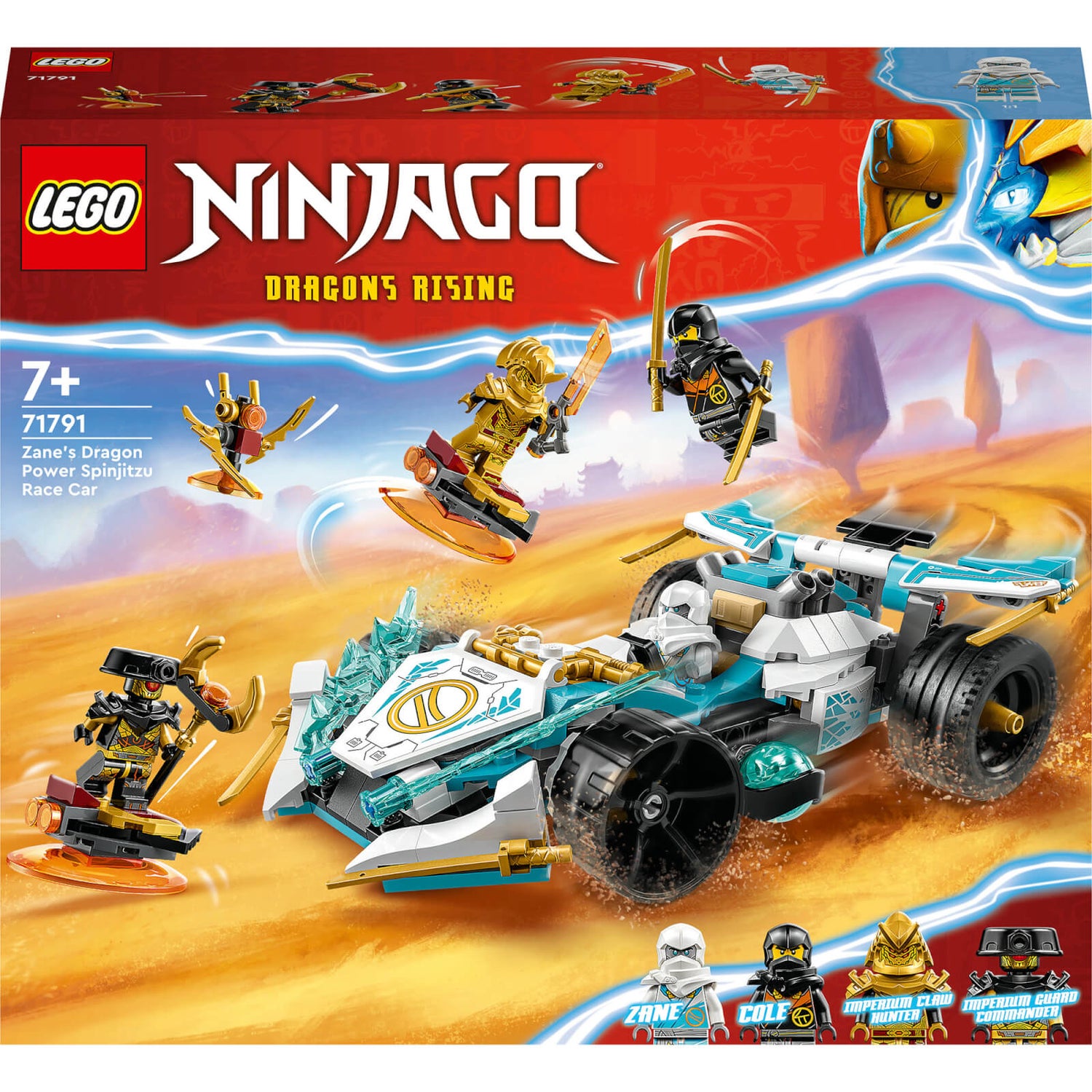 LEGO NINJAGO: Zane Dragon Power Spinjitzu Race Car Toy (71791) Toys ...