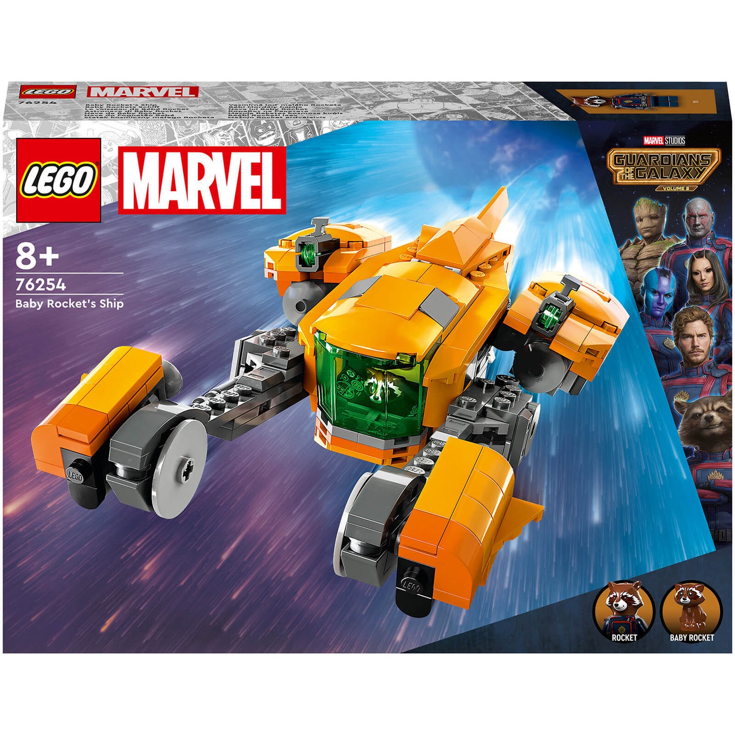 LEGO Marvel: Baby Rocket's Ship Guardians of the Galaxy (76254) Toys ...