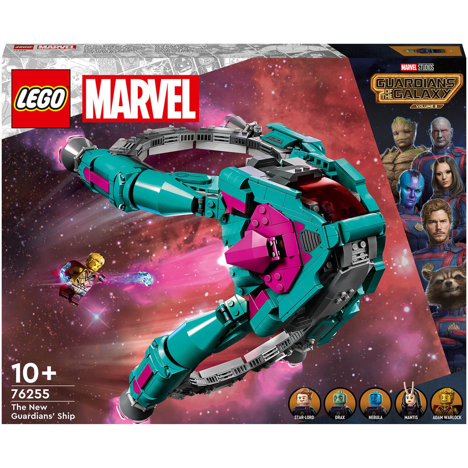 LEGO Marvel: The New Guardians' Ship Space Avengers (76255) Toys - Zavvi UK
