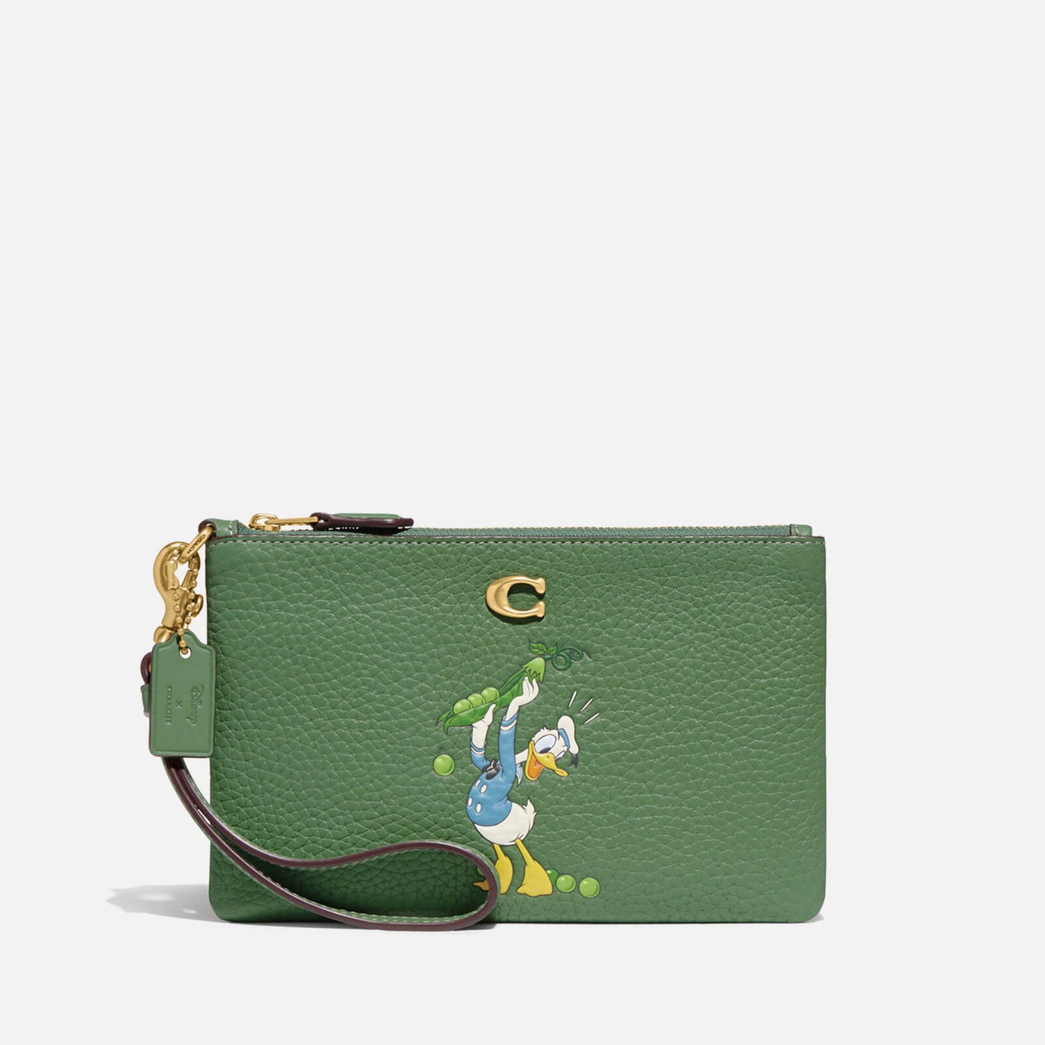 Coach x Disney Donald Duck Small Leather Wristlet | 免邮