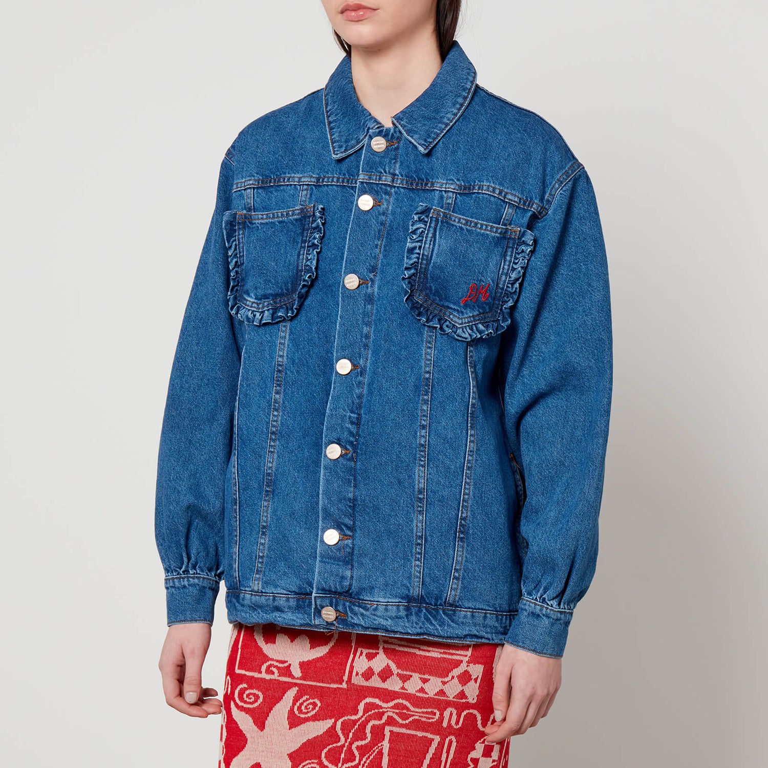 Damson Madder Frilly Fin Denim Jacket | TheHut.com