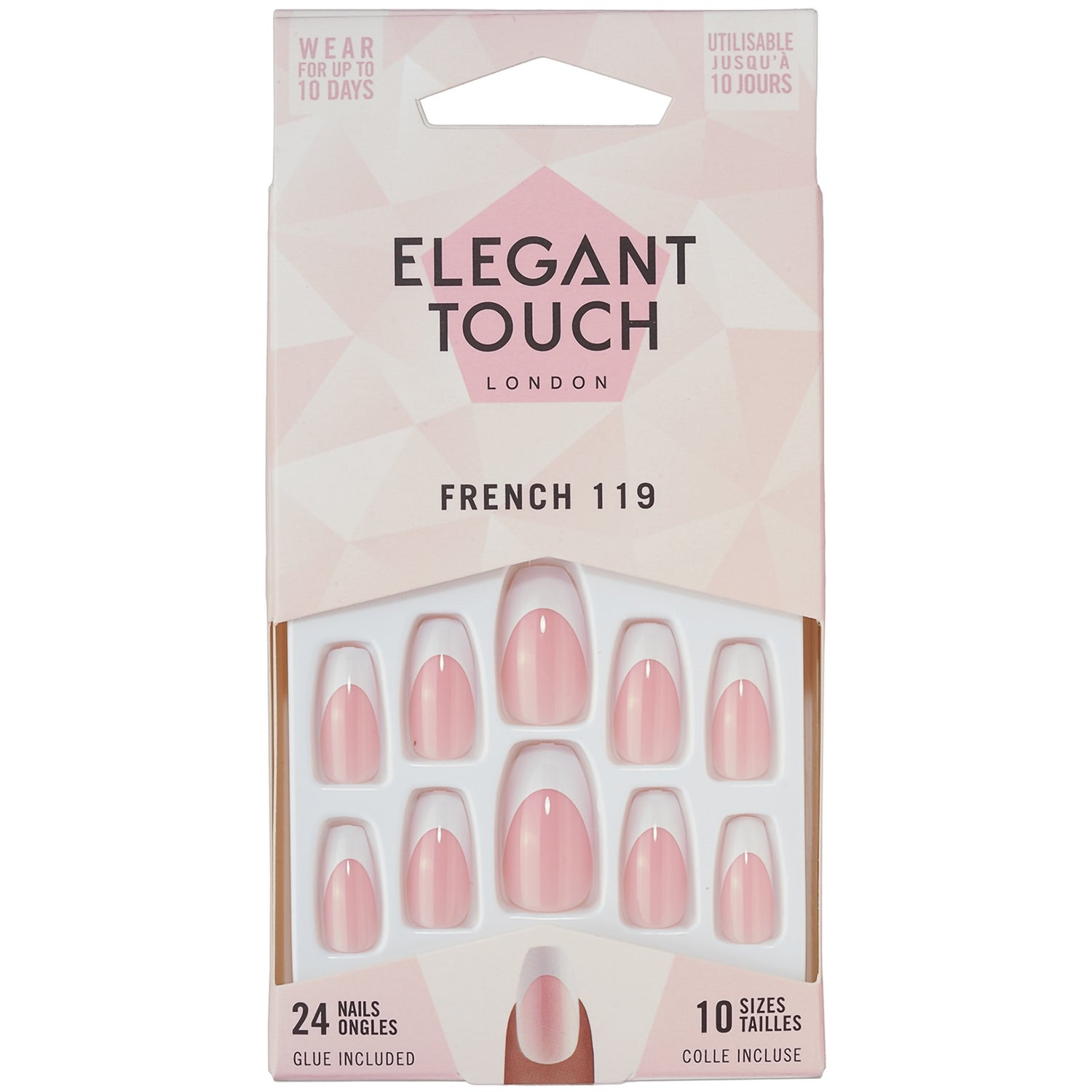 Elegant Touch French Nail Kit - French 119 - Entrega GRÁTIS