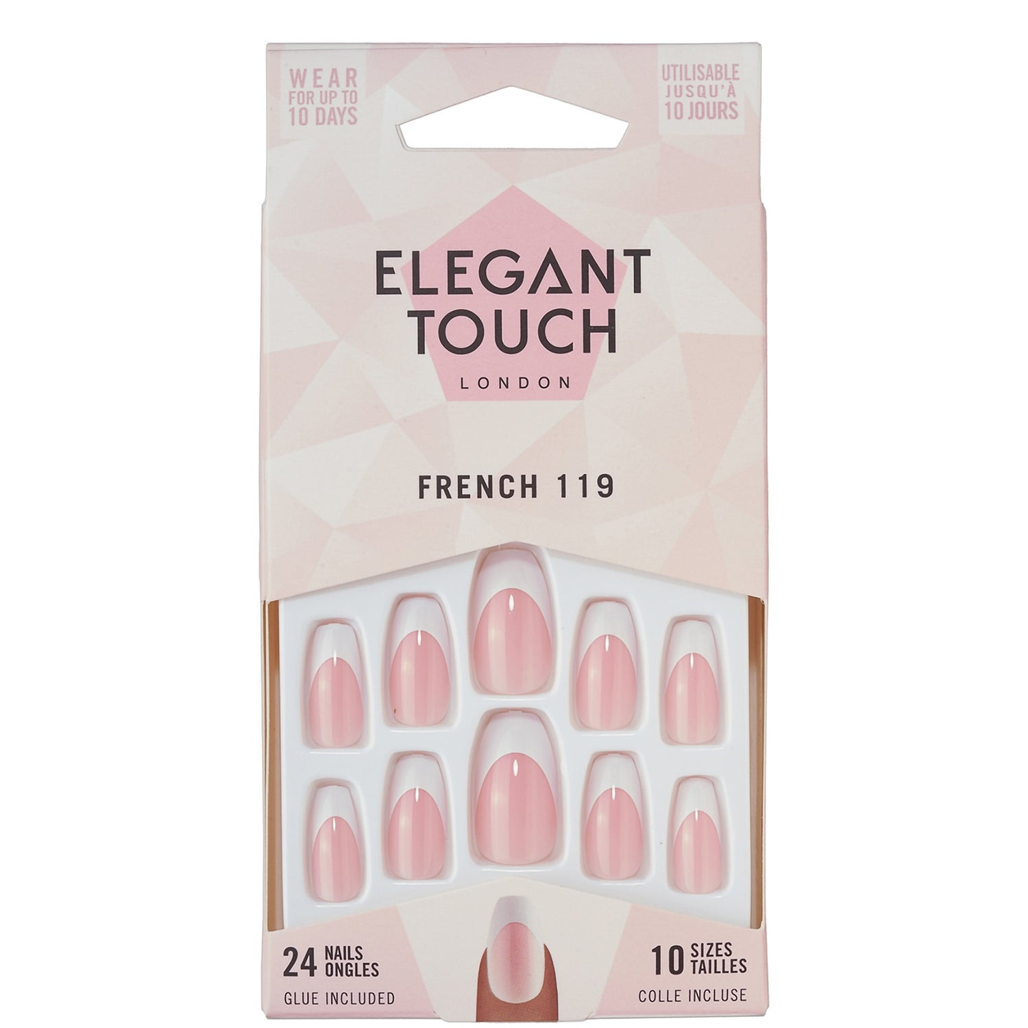 Elegant Touch French Nail Kit - French 119 - Entrega GRÁTIS