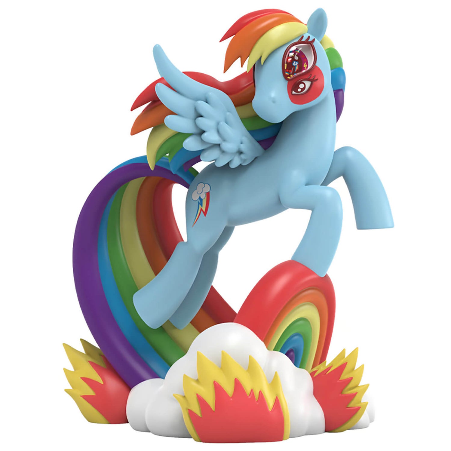 Mighty Jaxx My Little Pony Rainbow Dash By Ricardo Cavolo 9" Vinyl Art ...