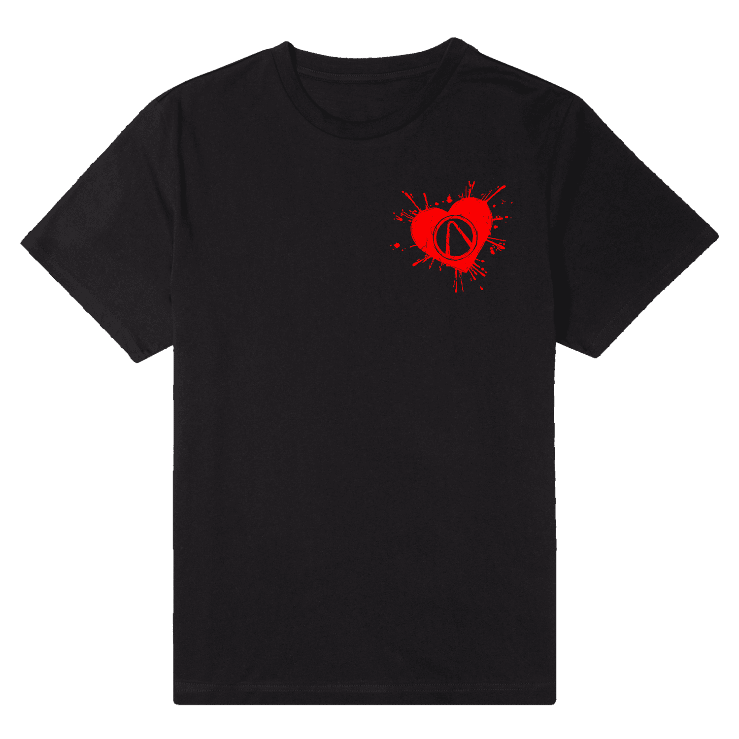 Borderlands Matching Bloody Vault Heart Men's T-Shirt - Black | Gearbox ...