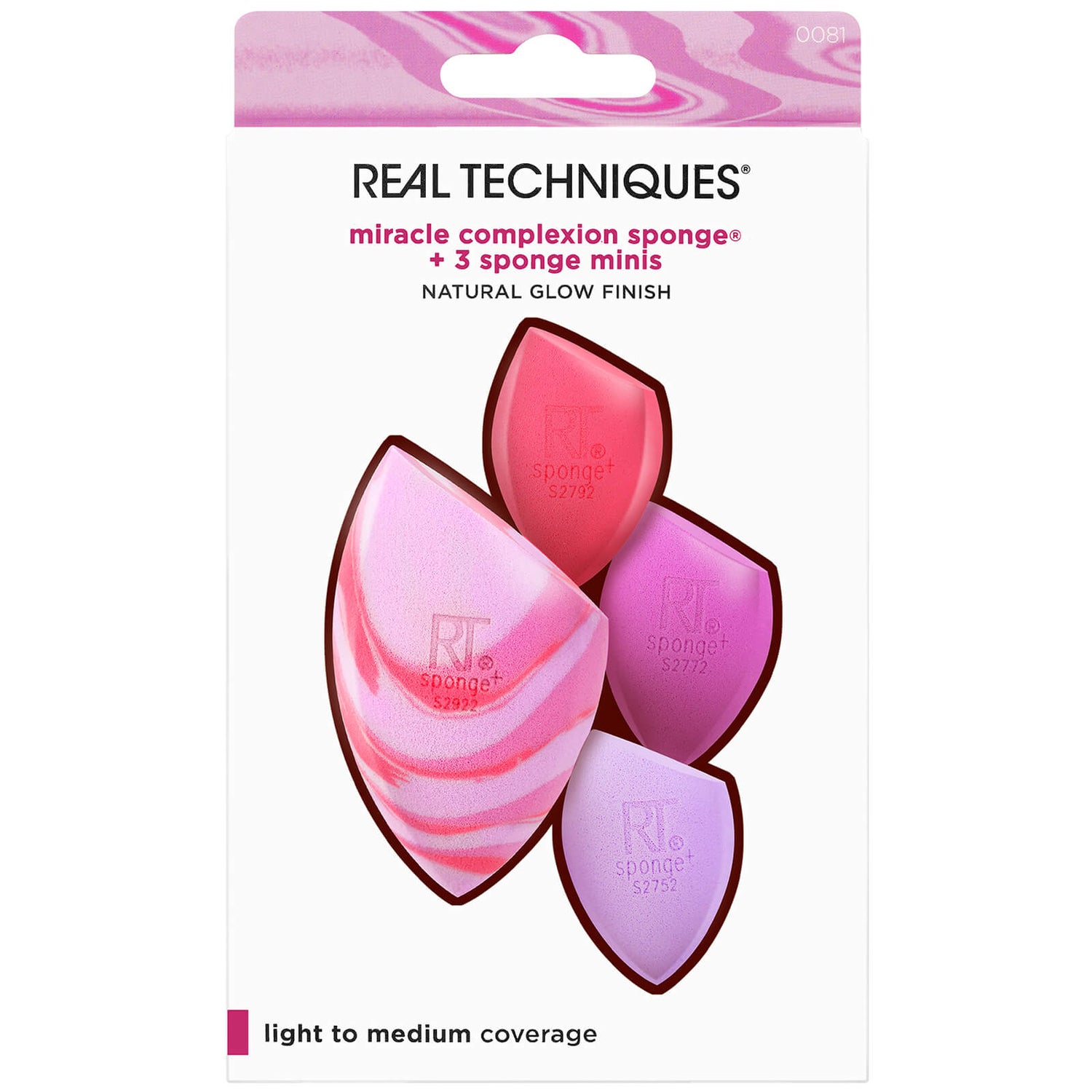Real Techniques Berry Pop Miracle Complexion Sponge and Mini Sponges ...