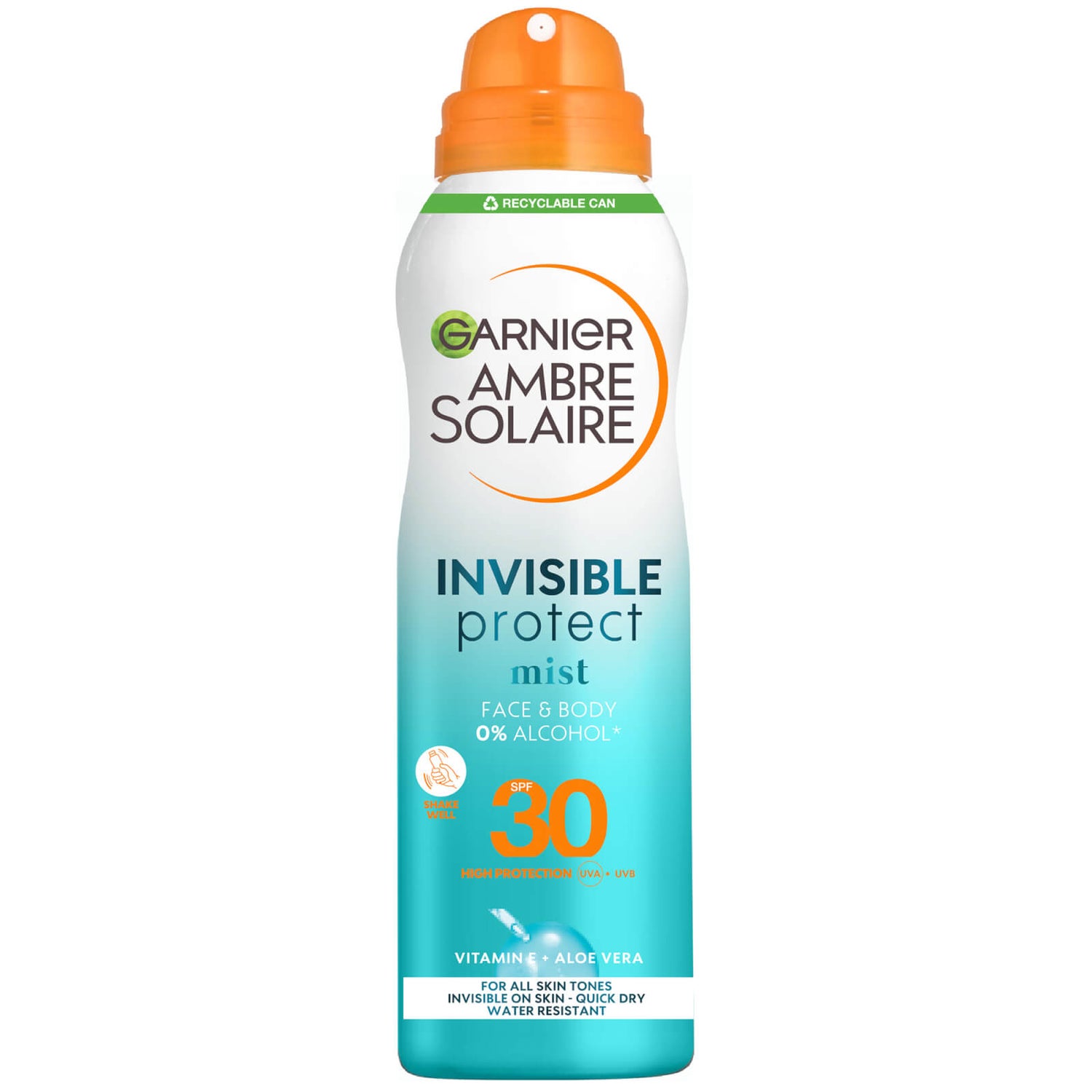 Garnier Ambre Solaire SPF 30 Invisible Protect Mist Spray 200ml ...