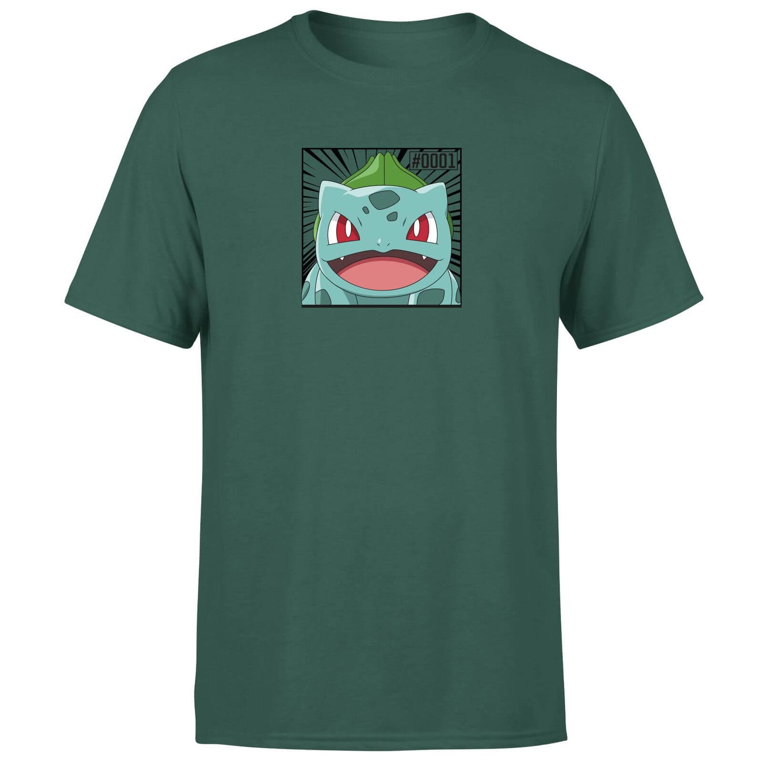 Pokémon Pokédex Bulbasaur #0001 Men's T-Shirt - Green | Zavvi.nl