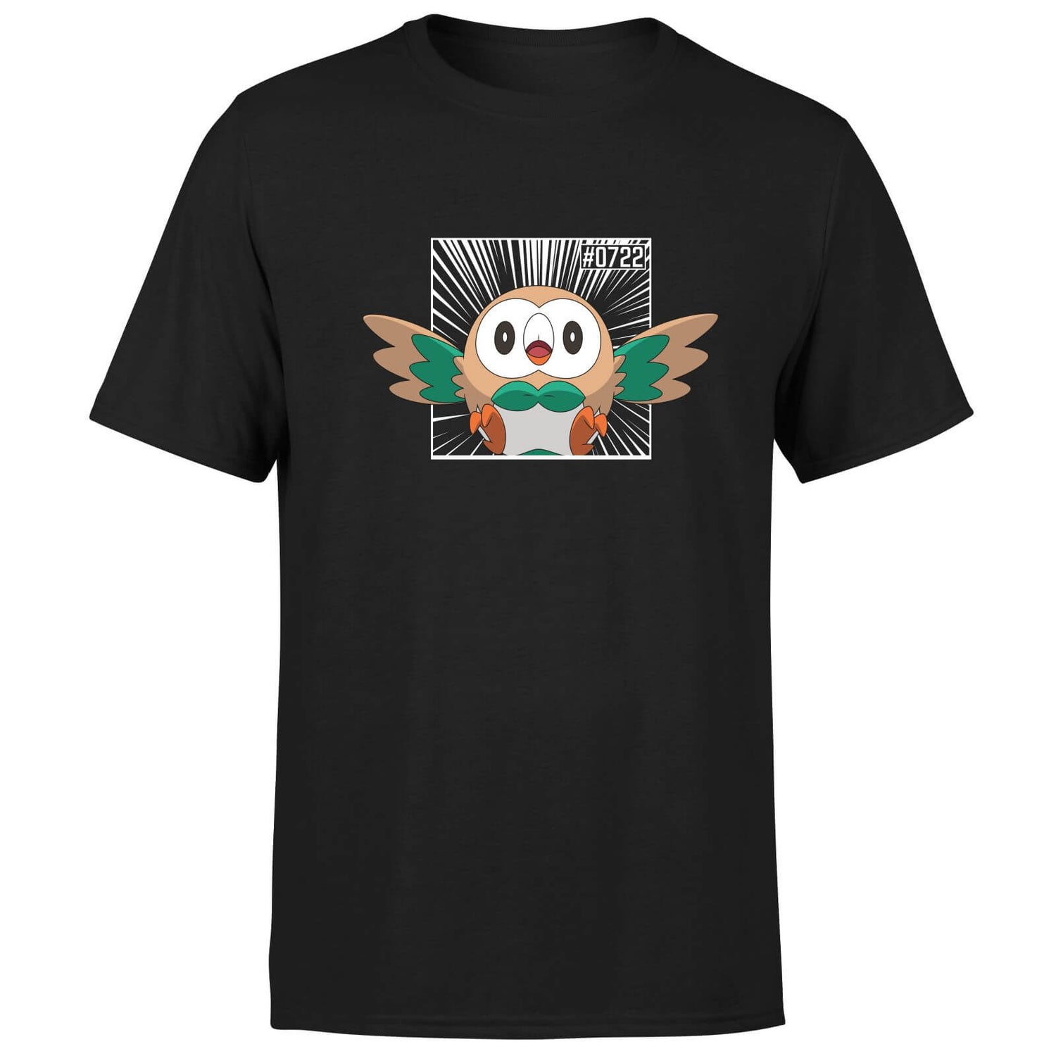 Pokemon Rowlet Men's T-Shirt - Black Clothing - Zavvi UK