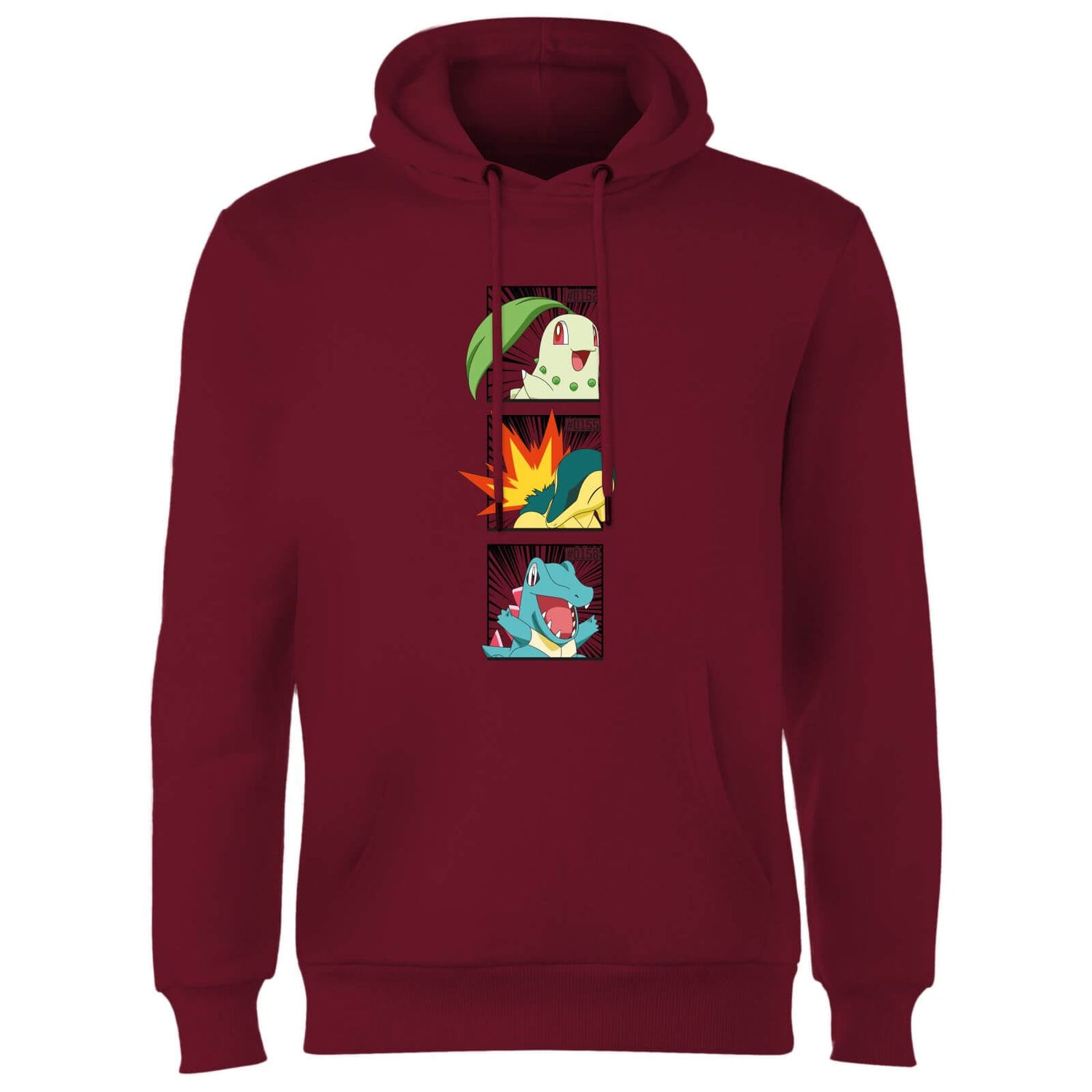 Pokemon Generation 2 Starters Hoodie - Burgundy Clothing - Zavvi US