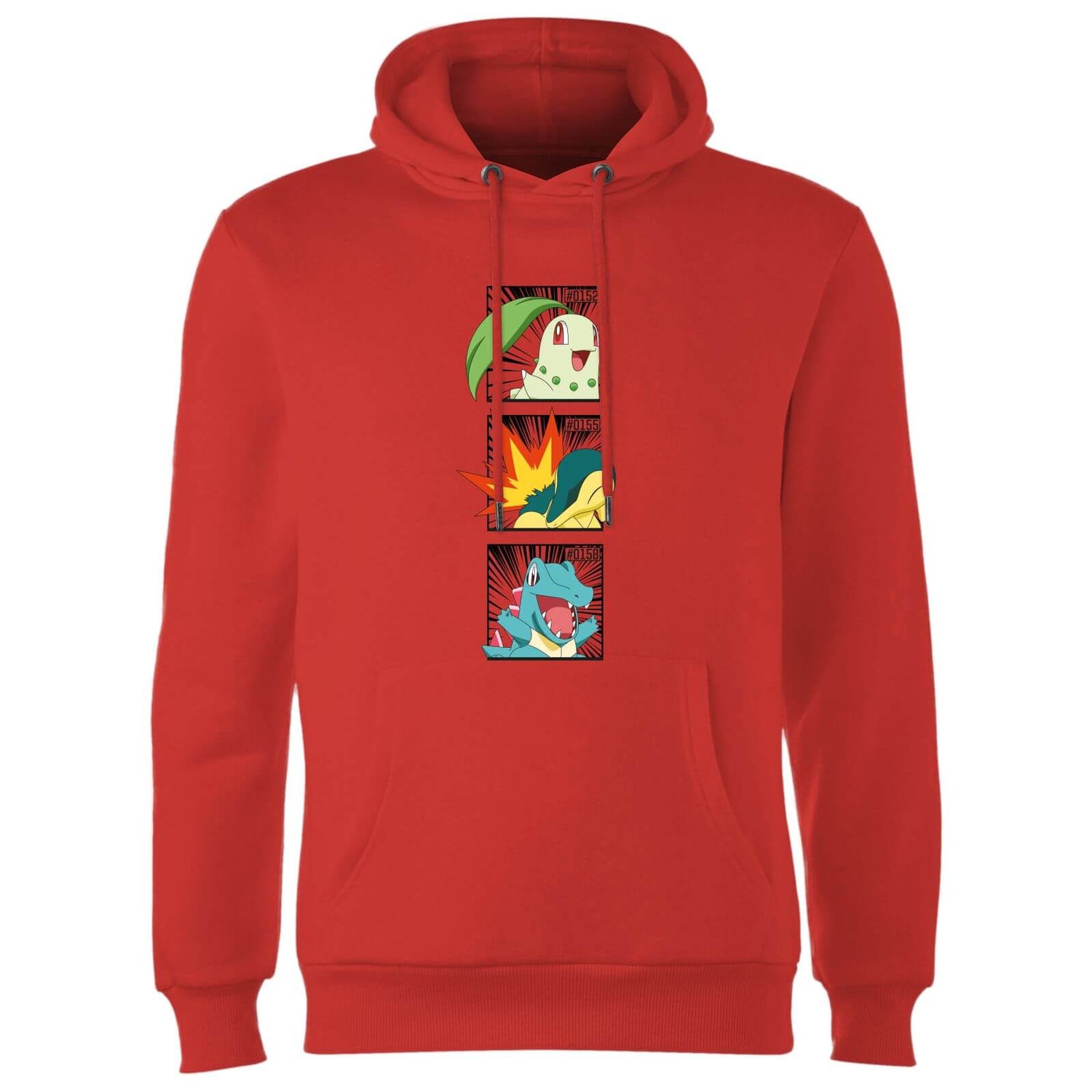 Pokemon Generation 2 Starters Hoodie - Red Clothing - Zavvi US