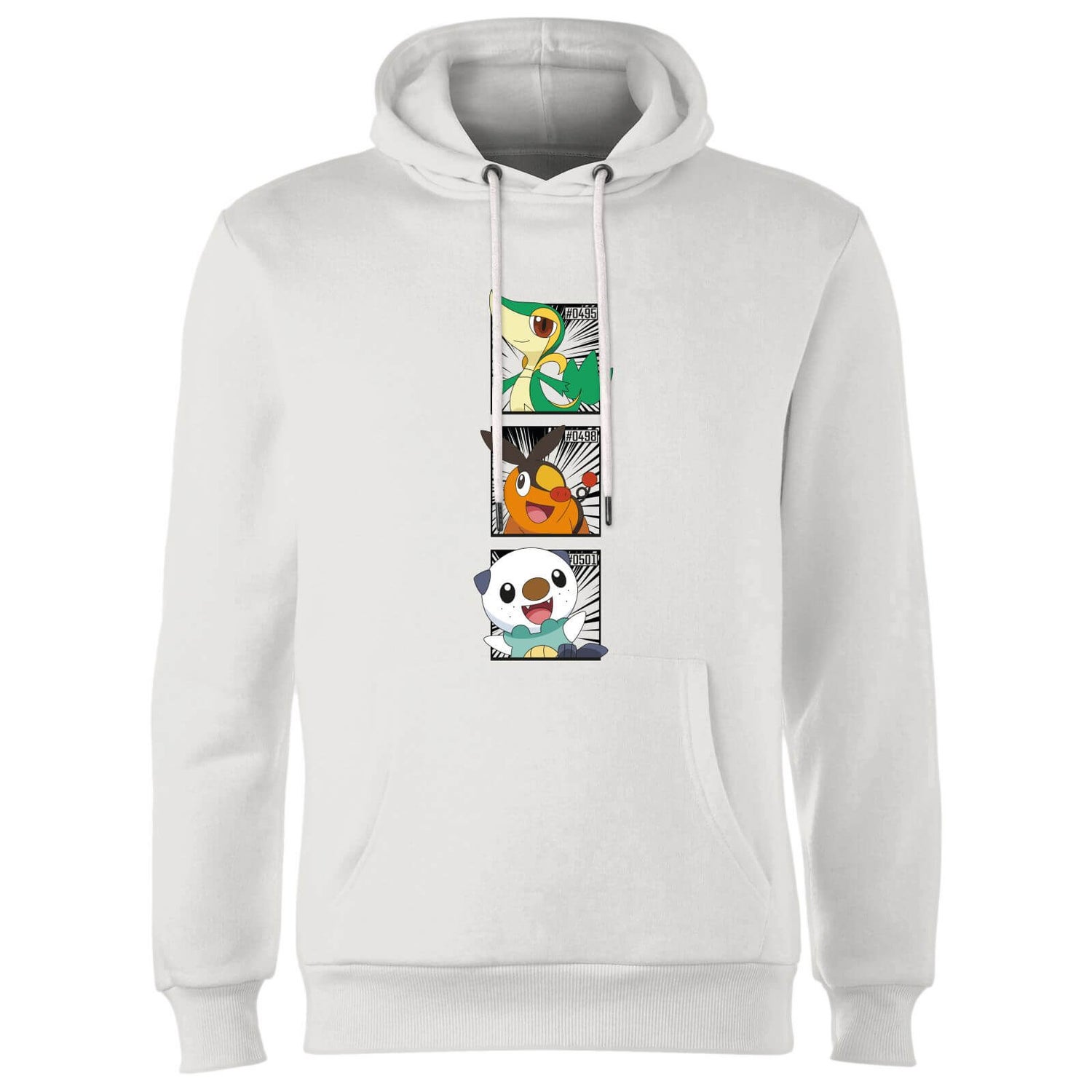Pokemon Generation 5 Starters Hoodie - White Clothing - Zavvi US