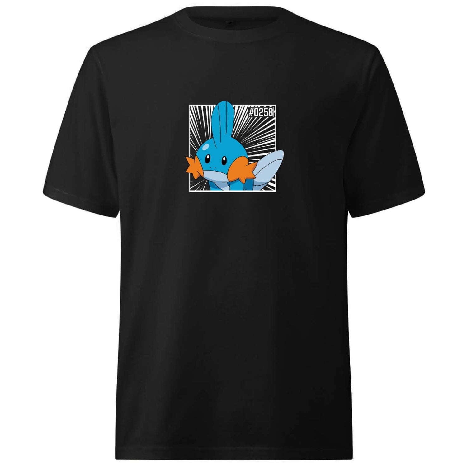 Pokemon Mudkip Oversized Heavyweight T-Shirt - Black Clothing - Zavvi UK