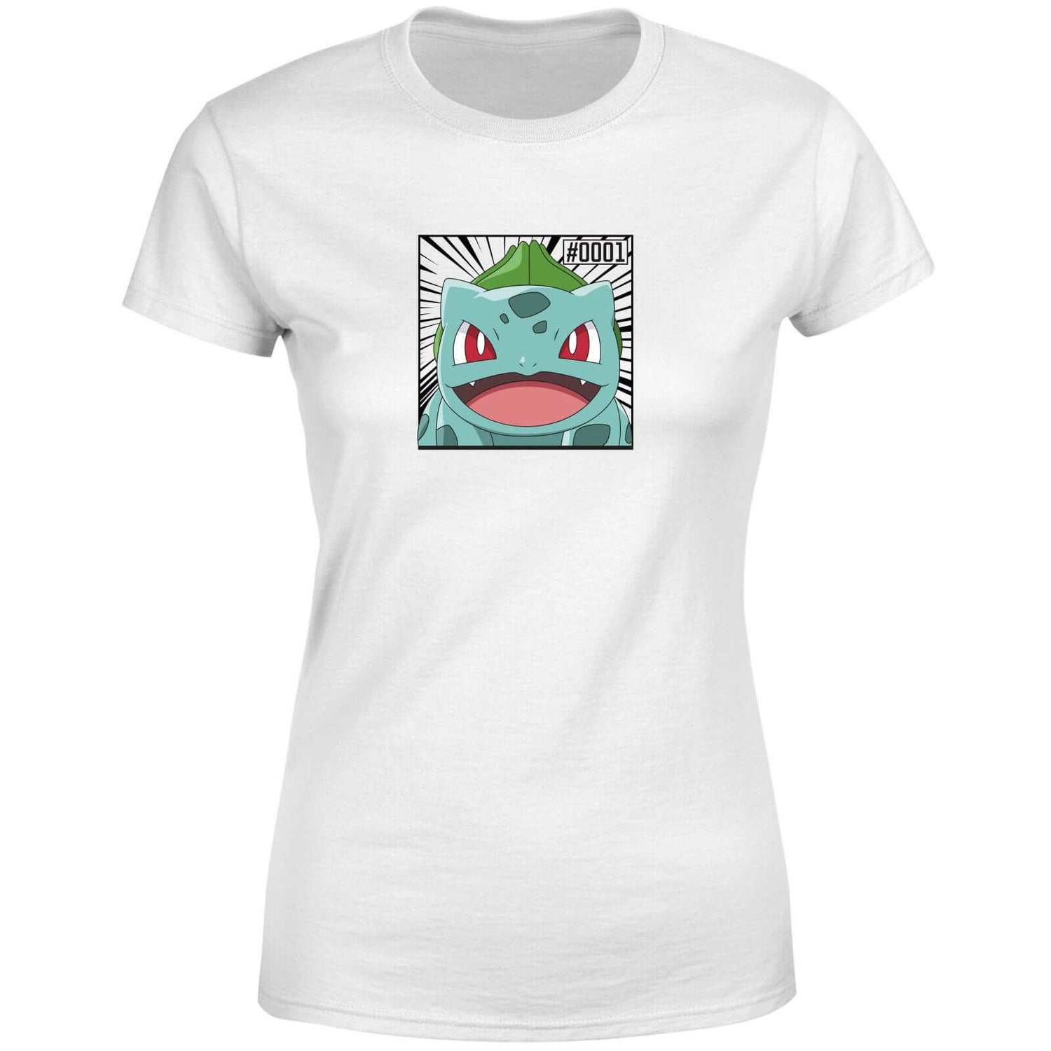 Pokémon Pokédex Bulbasaur #0001 Women's T-Shirt - White Clothing - Zavvi UK