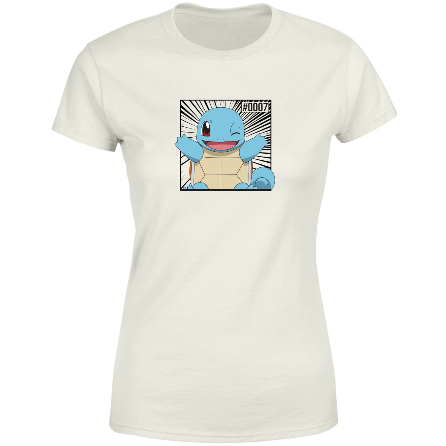Pokémon Pokédex Squirtle #0007 Women's T-Shirt - Cream Clothing - Zavvi UK