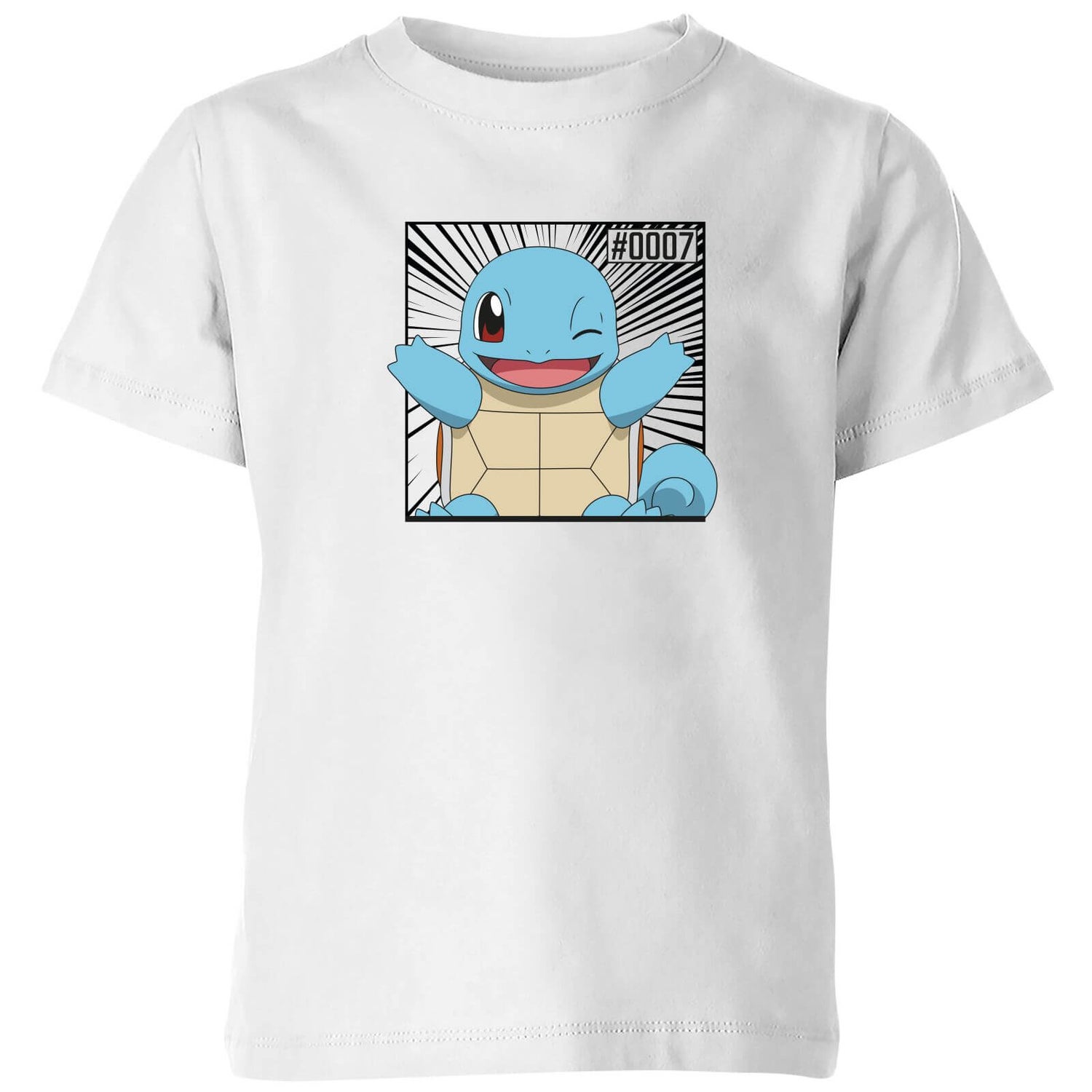 Pokémon Pokédex Squirtle #0007 Kids' T-Shirt - White | Zavvi.nl