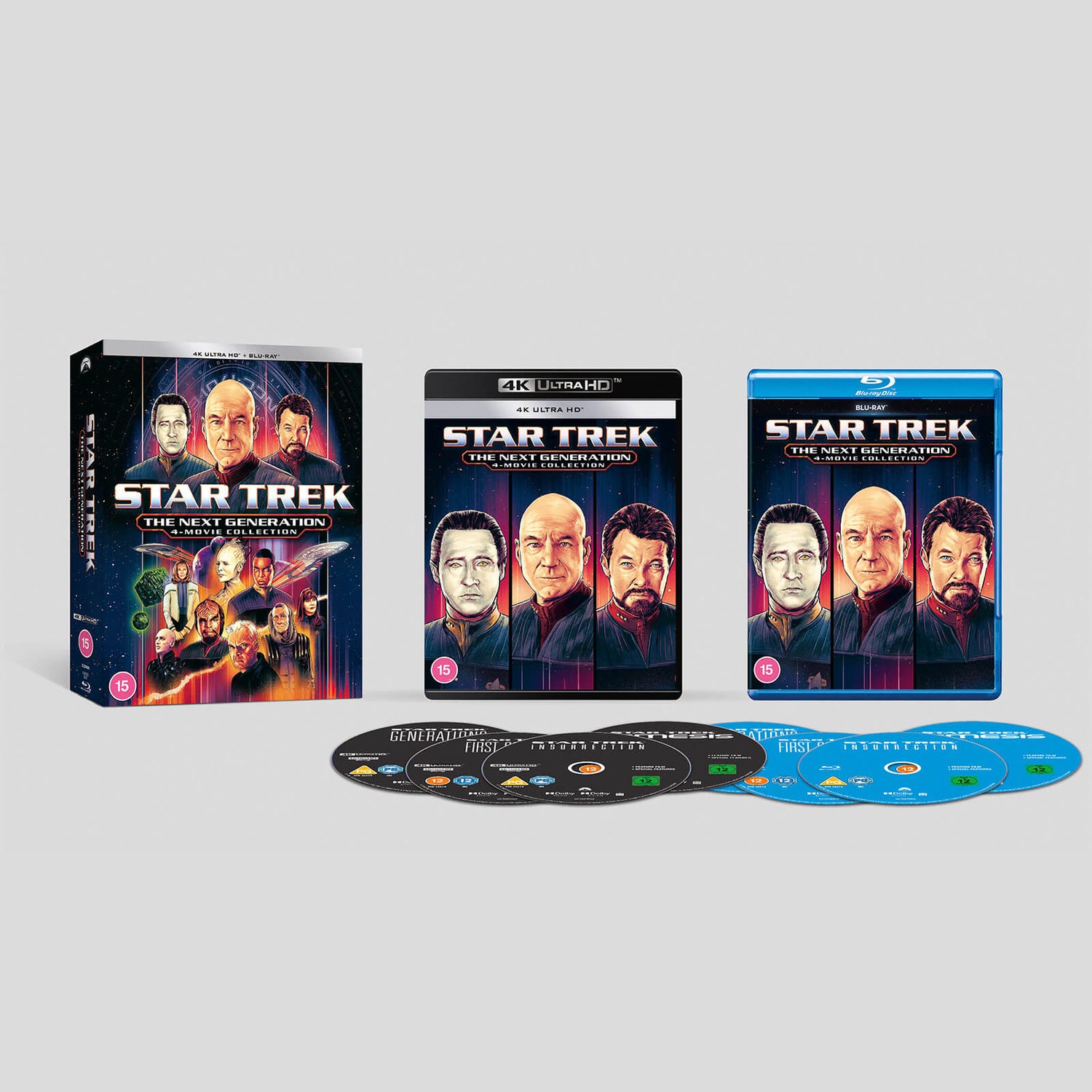 Star Trek: The Next Generation Movie Boxset 4K Ultra HD (includes Blu-ray) 4K | Zavvi Australia