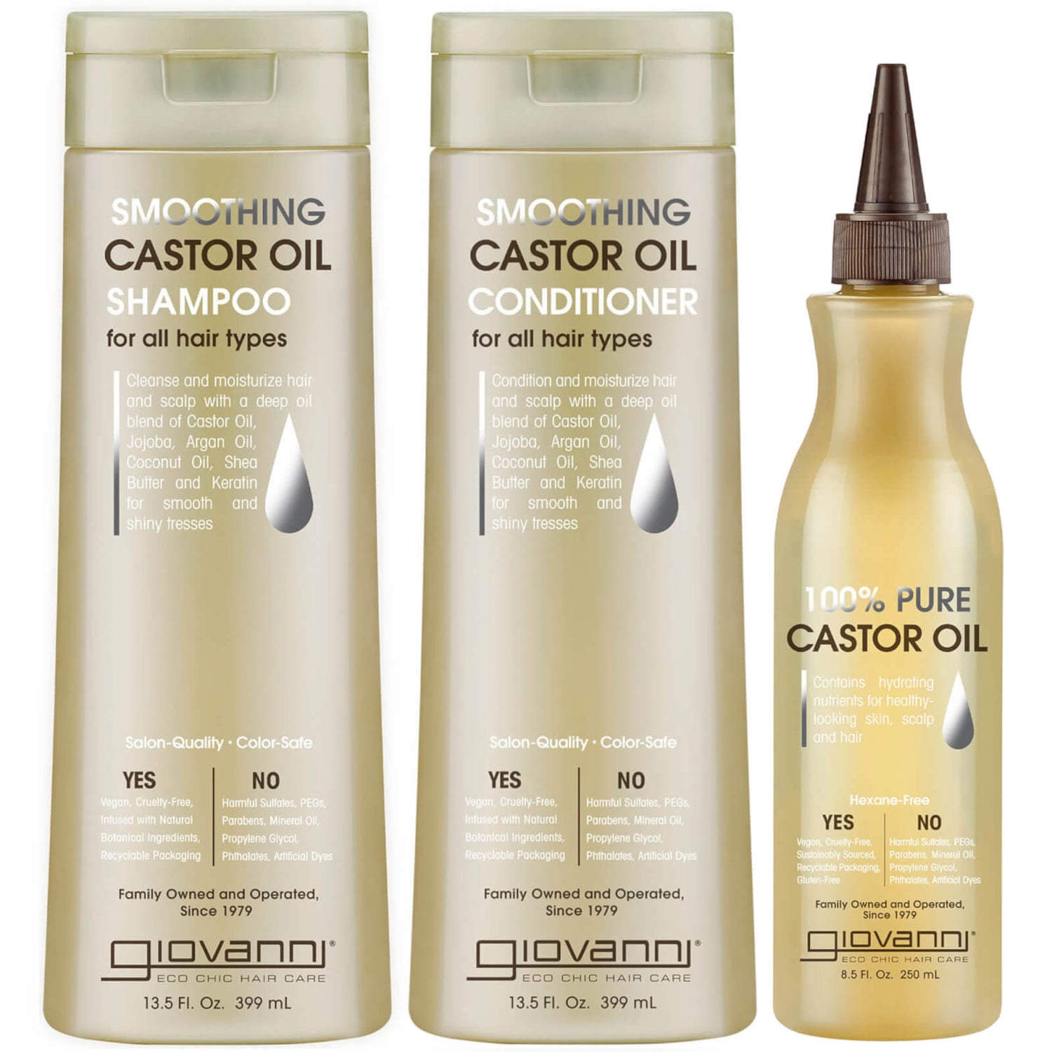Giovanni Castor Oil Bundle Kit - Entrega GRÁTIS