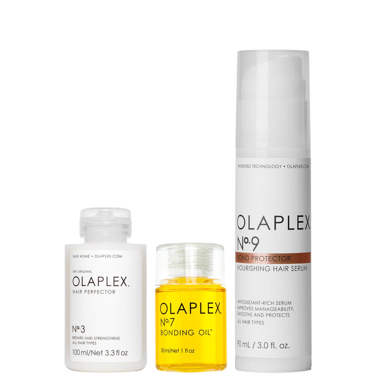 Olaplex No.3, No.7 and No.9 Bundle - lookfantastic