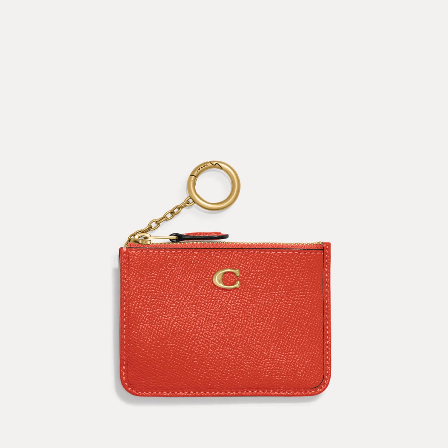 Coach Crossgrain Mini Pebbled Leather ID Wallet | TheHut.com