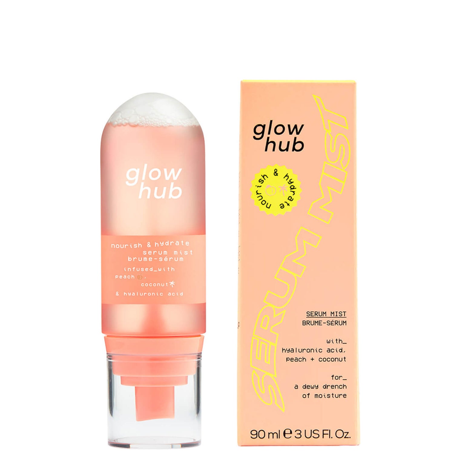 Glow Hub Nourish & Hydrate Serum Mist 90ml - GRATIS levering