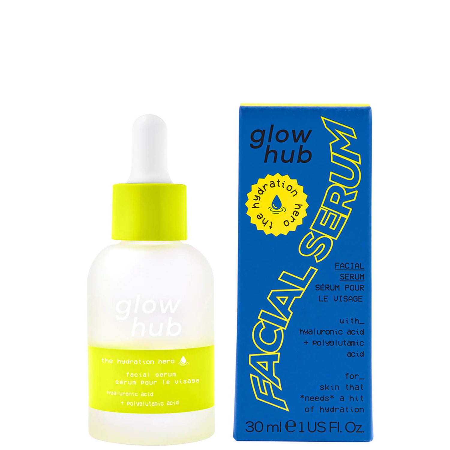 Glow Hub The Hydration Hero Facial Serum 30ml - lookfantastic